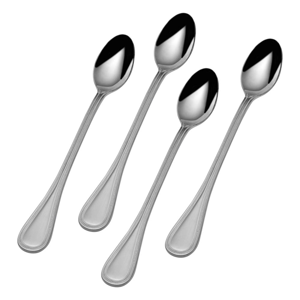 Towle Beaded Antique 18/10 Stainless Steel Iced Beverage Spoon (Set of ...