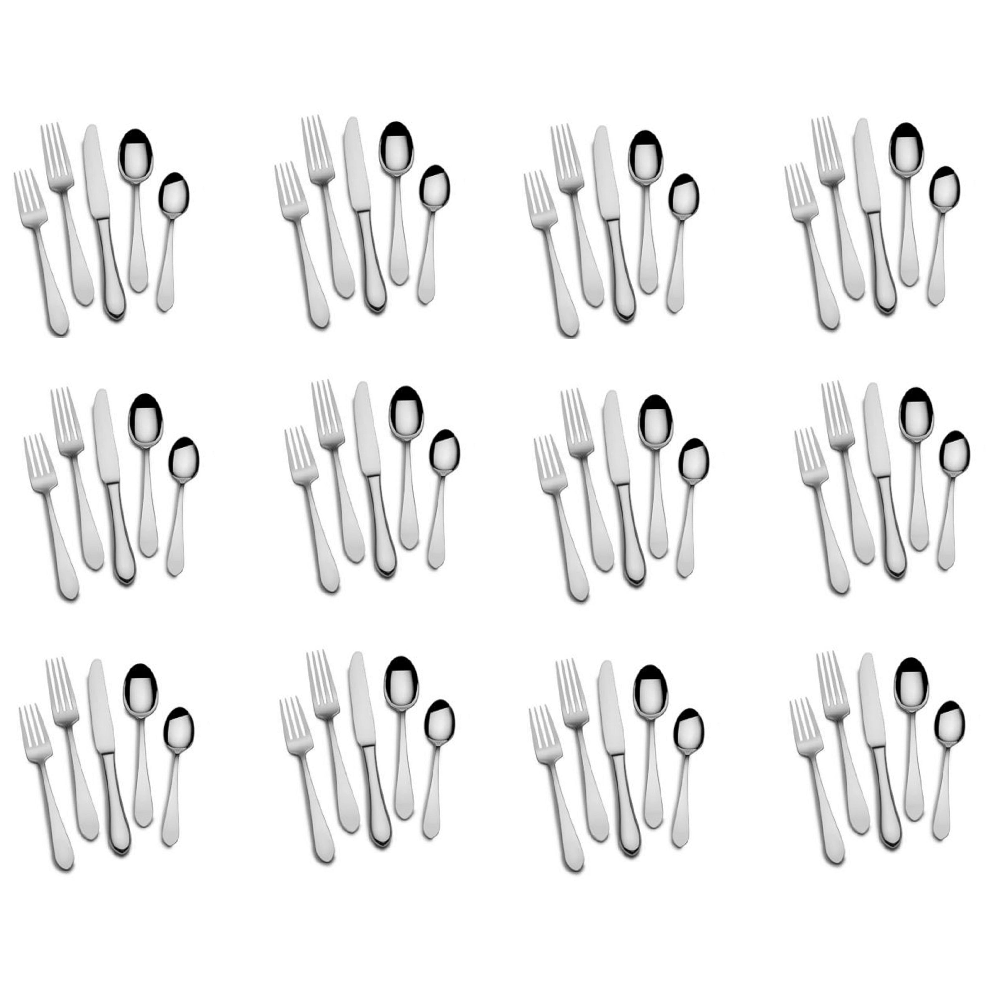 Towle Boston Antique 18/10 Stainless 60pc. Flatware Set (Service for ...