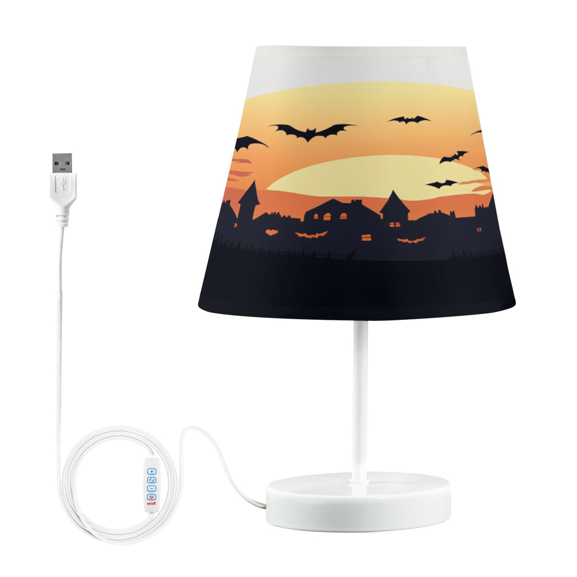 Town Bat Sunset Desk Lamp LED Table Nightstand Lamps with 3 Color ...