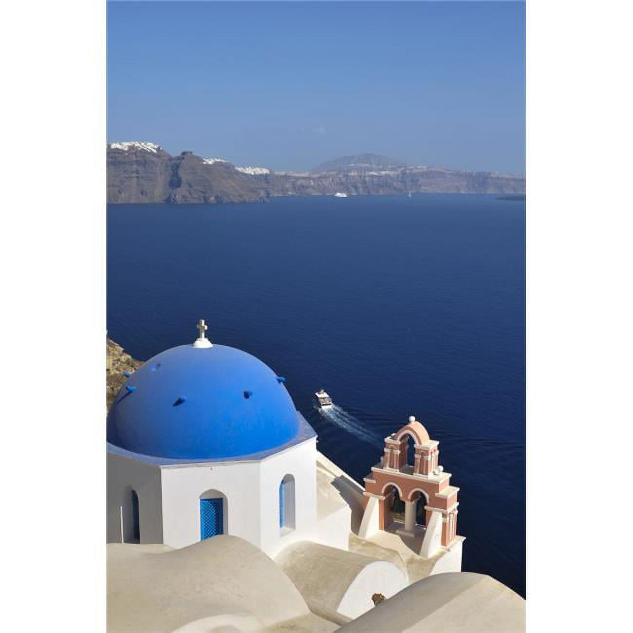 The Town of Fira The Capital of The Island of Santorini in The Cyclades ...