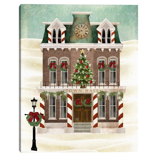 Town Hall by Beth Albert Canvas Art Print - Walmart.com