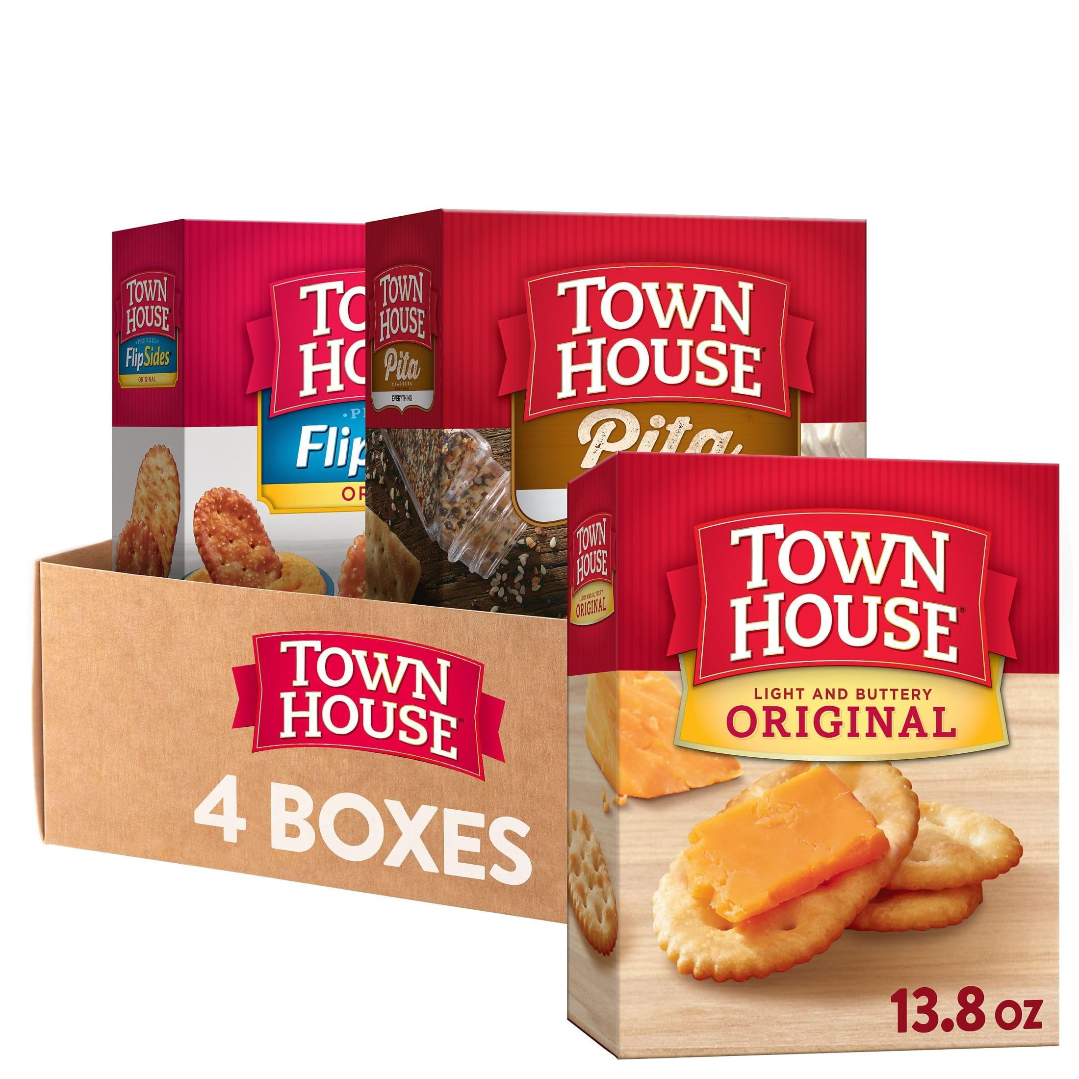 Town House Crackers, Party YPF5 Snacks, Variety Pack (4 Boxes ...