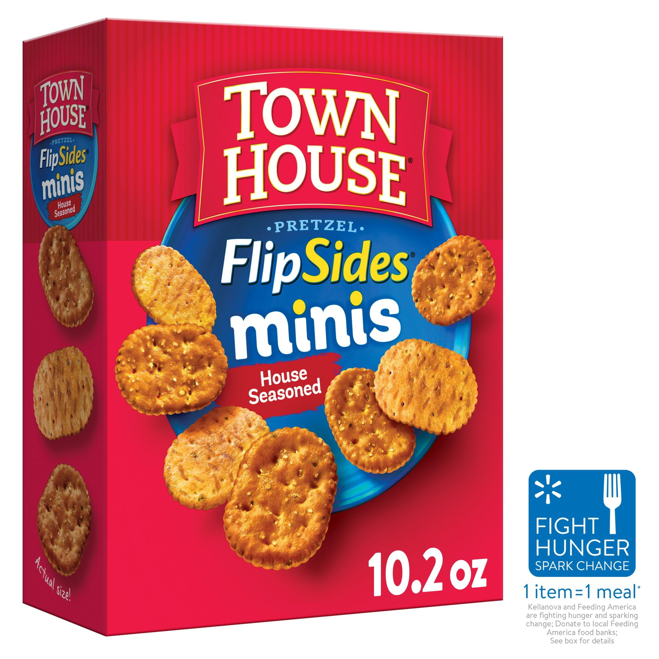 Town House FlipSides Minis House Seasoned Oven Baked Crackers, Lunch ...
