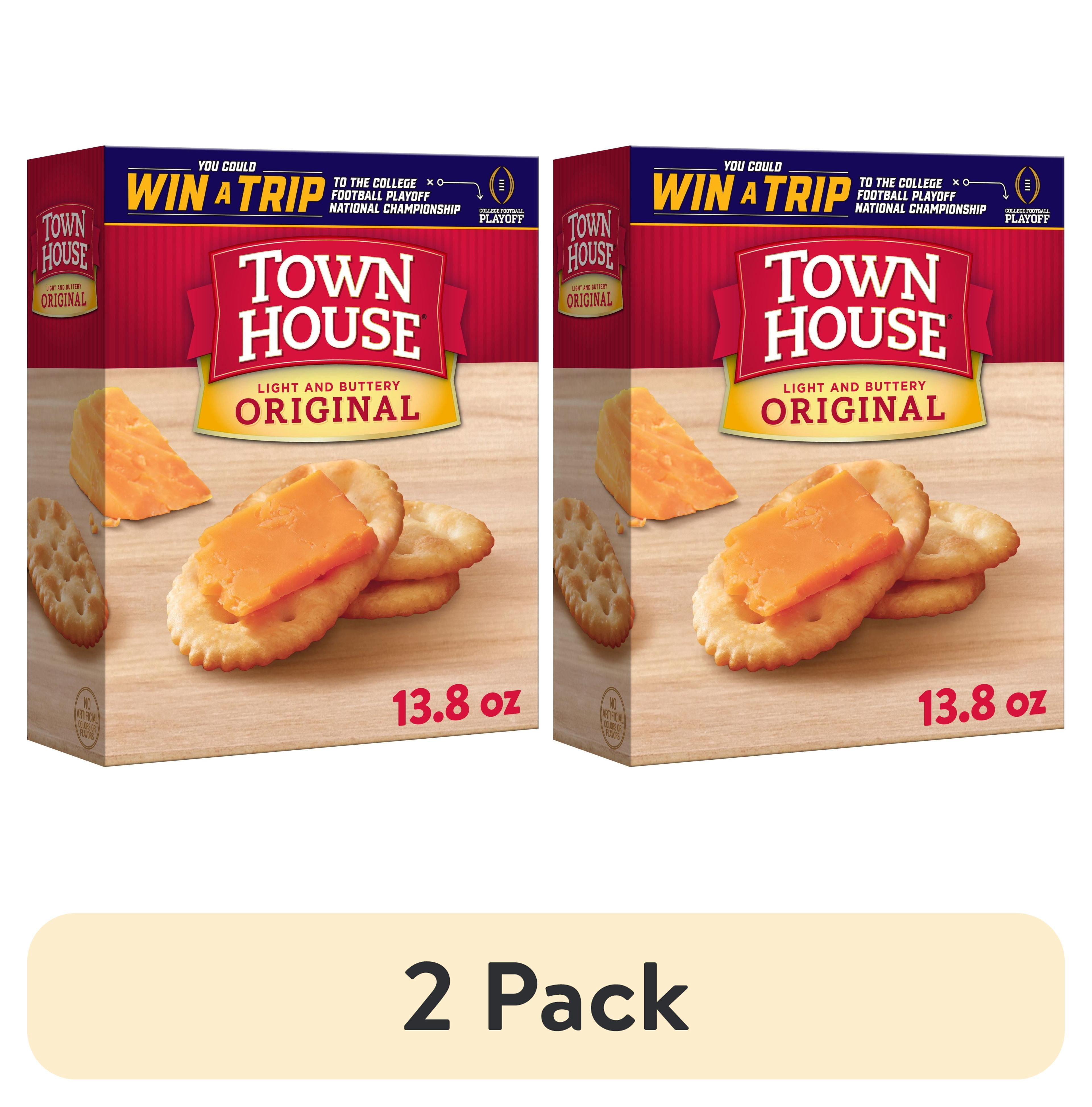 (2 pack) Town House Original Oven Baked Crackers, Party Snacks, 13.8 oz ...