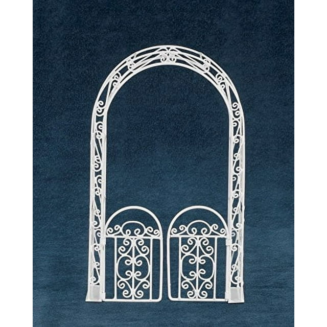 Town Square Miniatures 1:12 Scale White Arbor with Gate #Eiwf531 ...