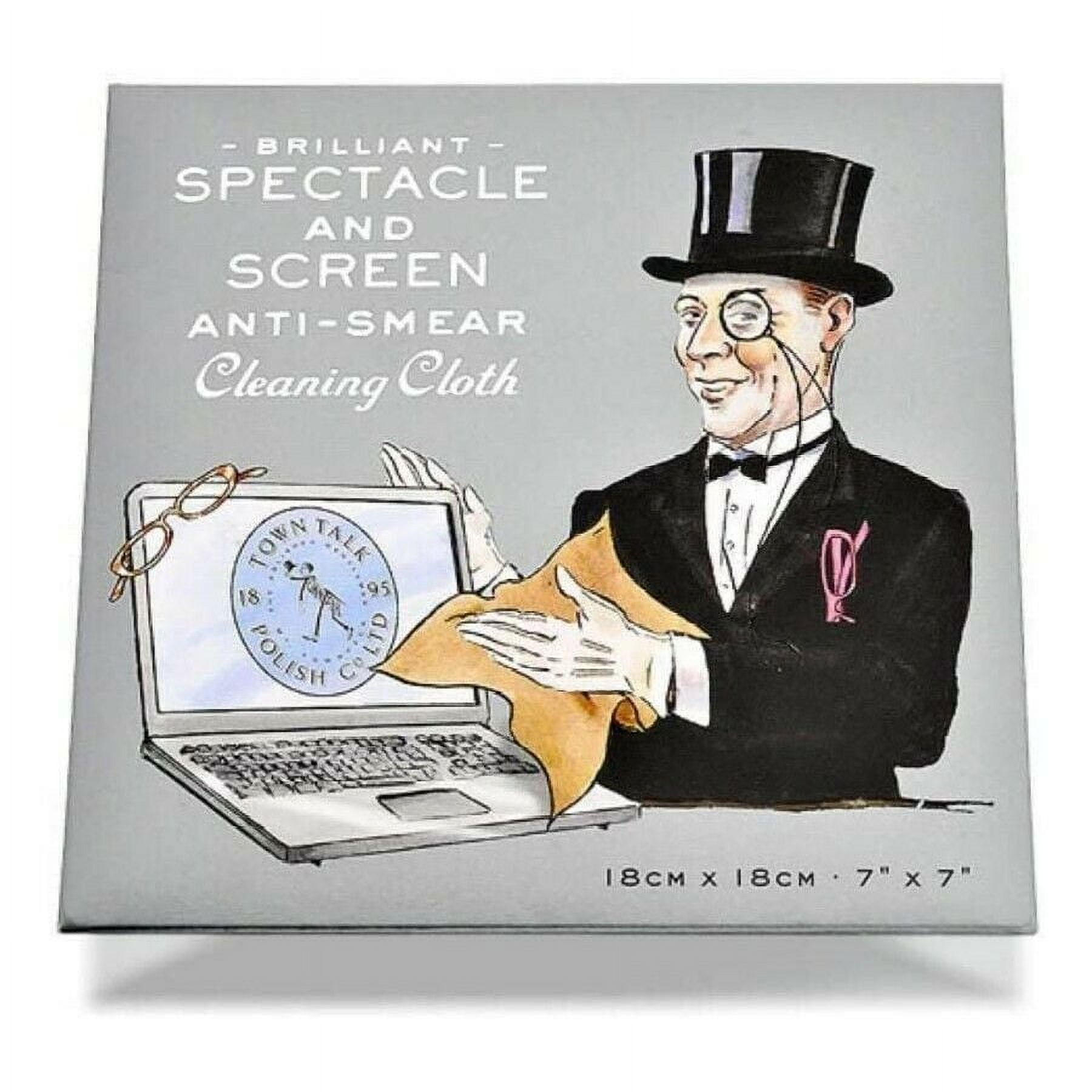 Town Talk Brilliant Spectacle & Screen Anti-Smear Cleaning Cloth - 7" x ...