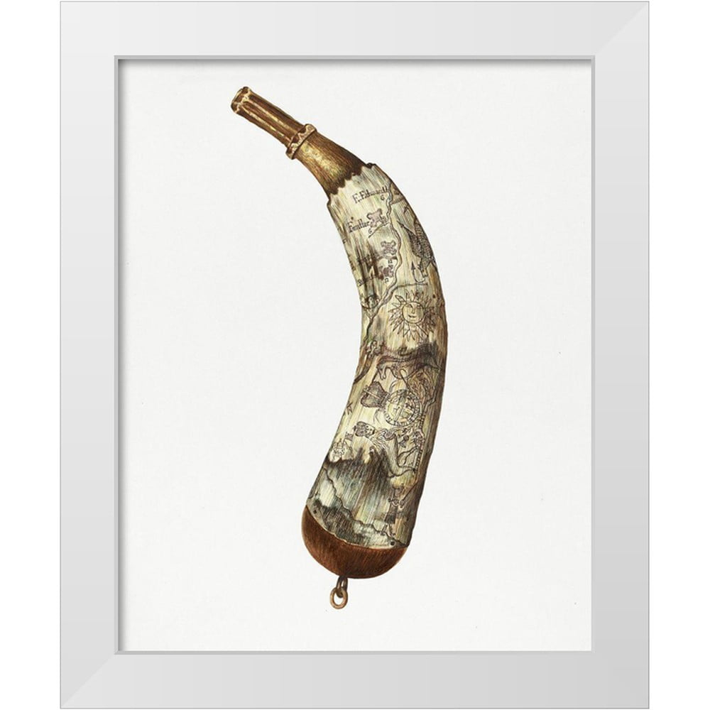 Towner, Edith 20x24 White Modern Wood Framed Museum Art Print Titled ...