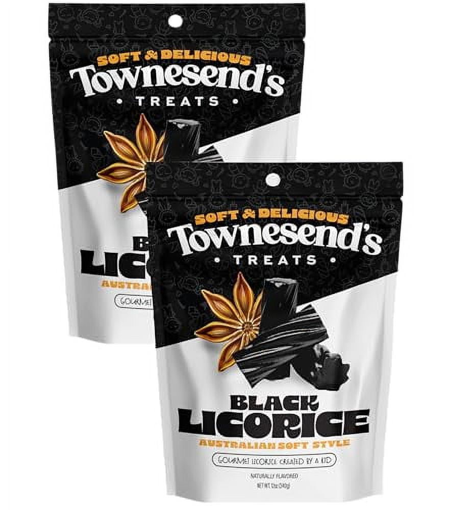 Townesend's Treats Black Licorice (2 Pack) | 12 Ounce | Soft & Chewy ...