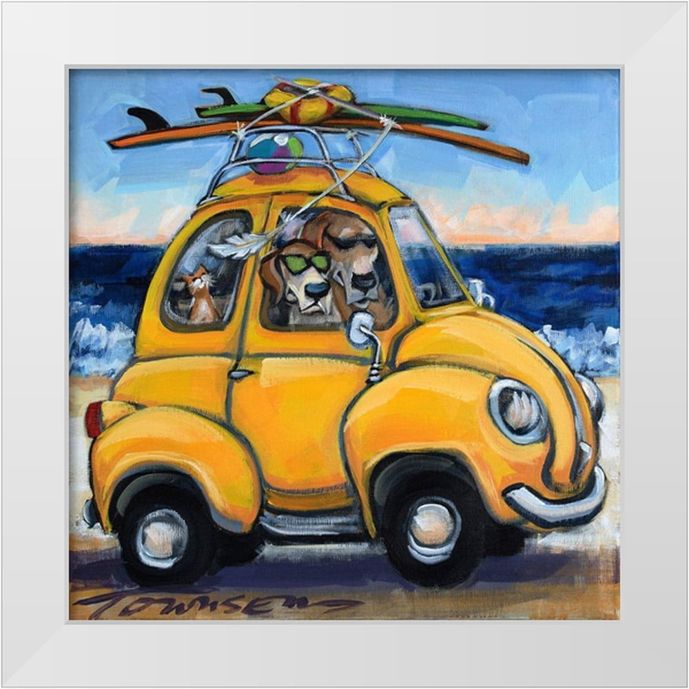Townsend, CR 20x20 White Modern Wood Framed Museum Art Print Titled ...