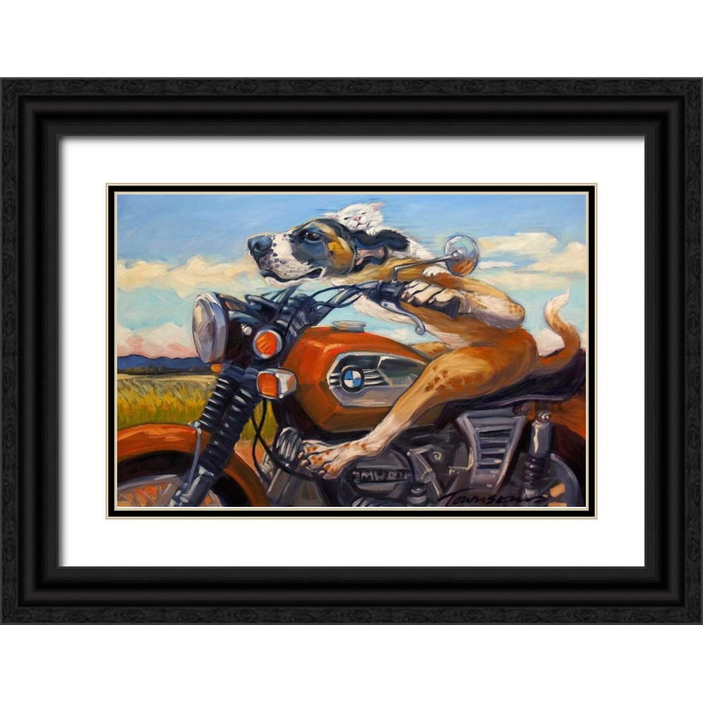 Townsend, Connie R. 18x13 Black Ornate Wood Framed with Double Matting ...