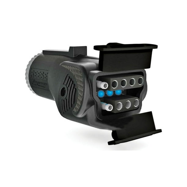 Reese 78118 7-Way Flat Pin To 4 & 5-Way Flat Adapter with LED Circuit ...