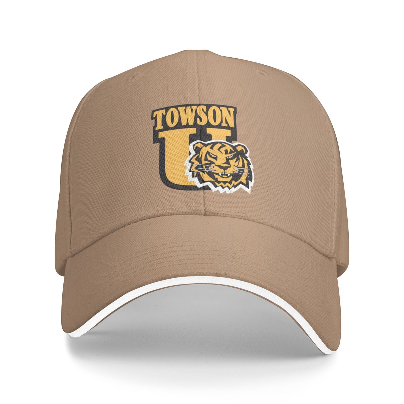 Towson Tigers Logo Unisex Golf Baseball Cap Adjustable Sandwich Cap ...