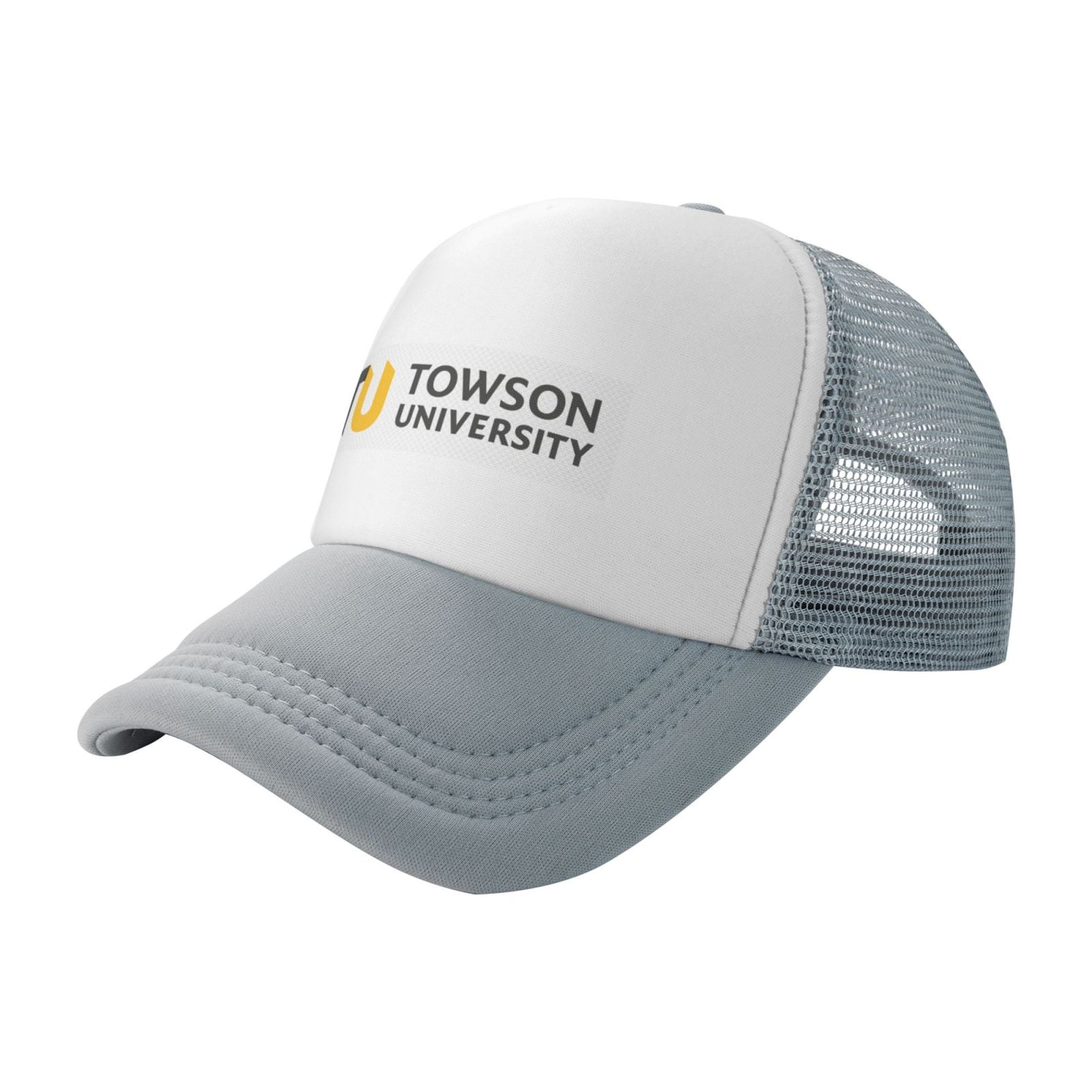 Towson University Logo Mesh Baseball Snapback Hat Trucker Hat For Men ...