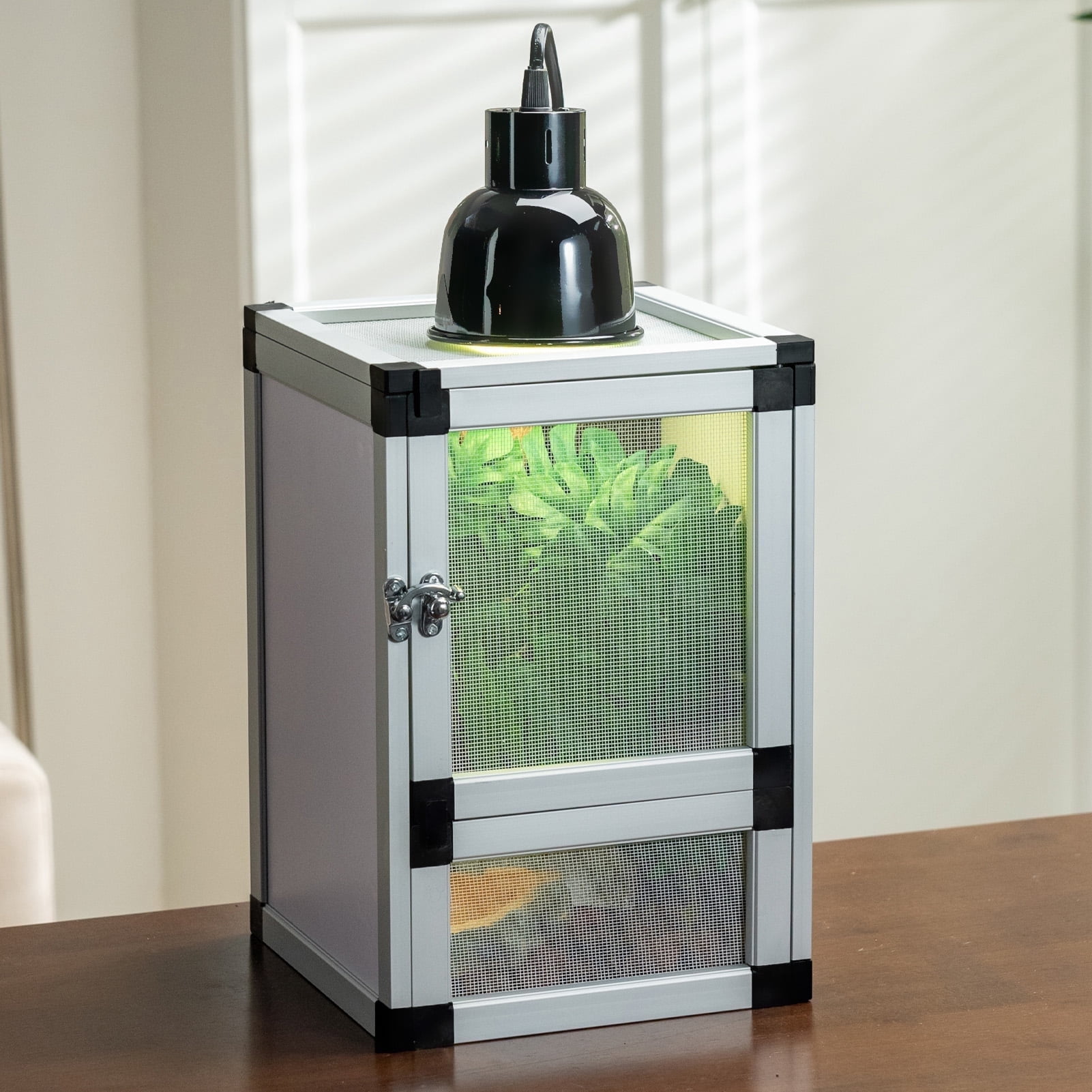 ToxiRium 12x12x18Inch Hybrid PVC Reptile Cage| Ventilated Habitat ...
