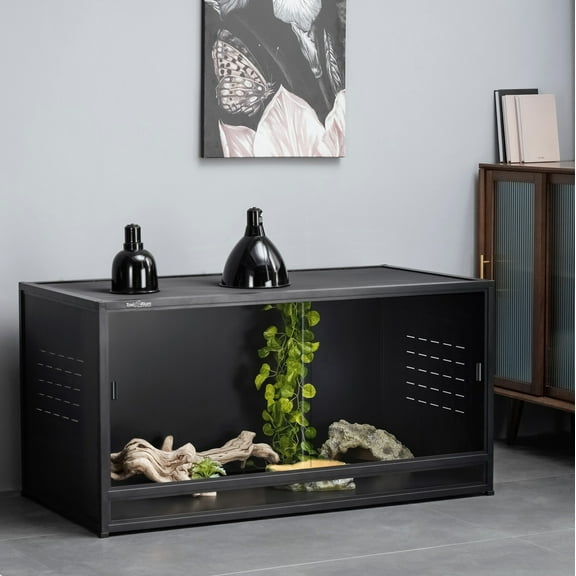 REPTIZOO 40 Gallon PVC Reptile Enclosure, 36x18x18 Reptile Terrariums ...