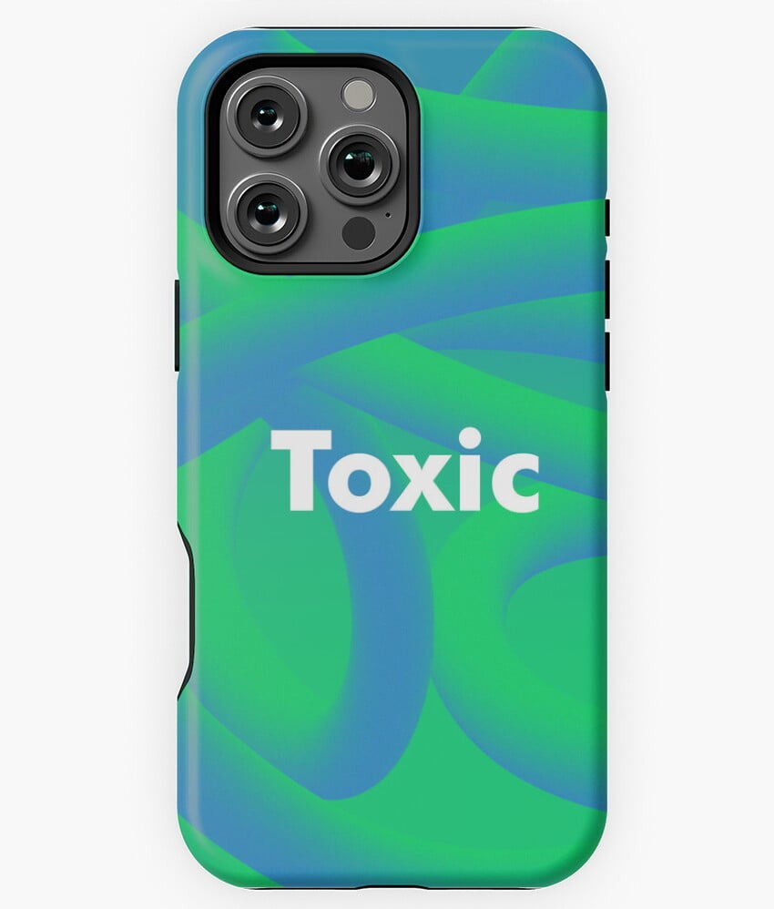 Toxic Abstract Art Splatter Paint N6673 Phone Case for iPhone 17 16 15 ...