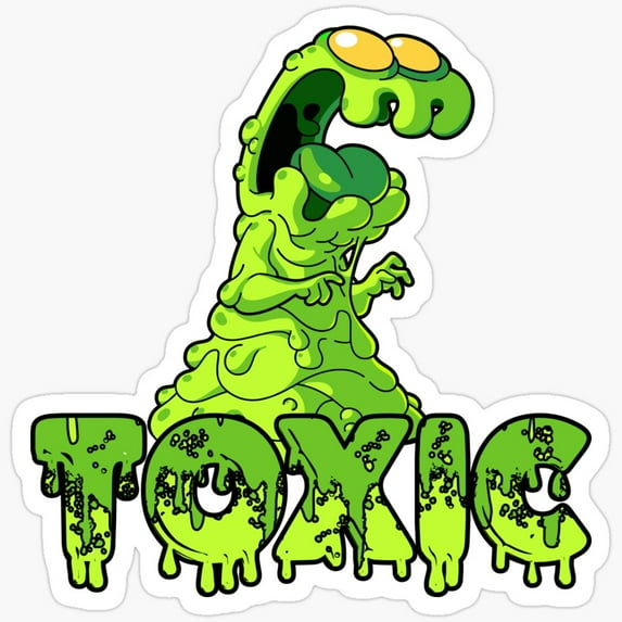DOPASTICKER Toxic Monster - Phone Stickers, Waterproof Decals Water ...