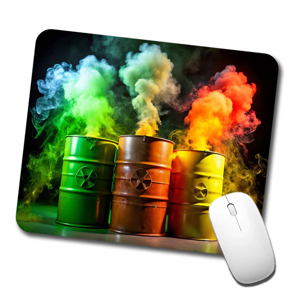 Toxic Waste Barrels Mouse Pad Low Profile Gaming Mat - Walmart.com