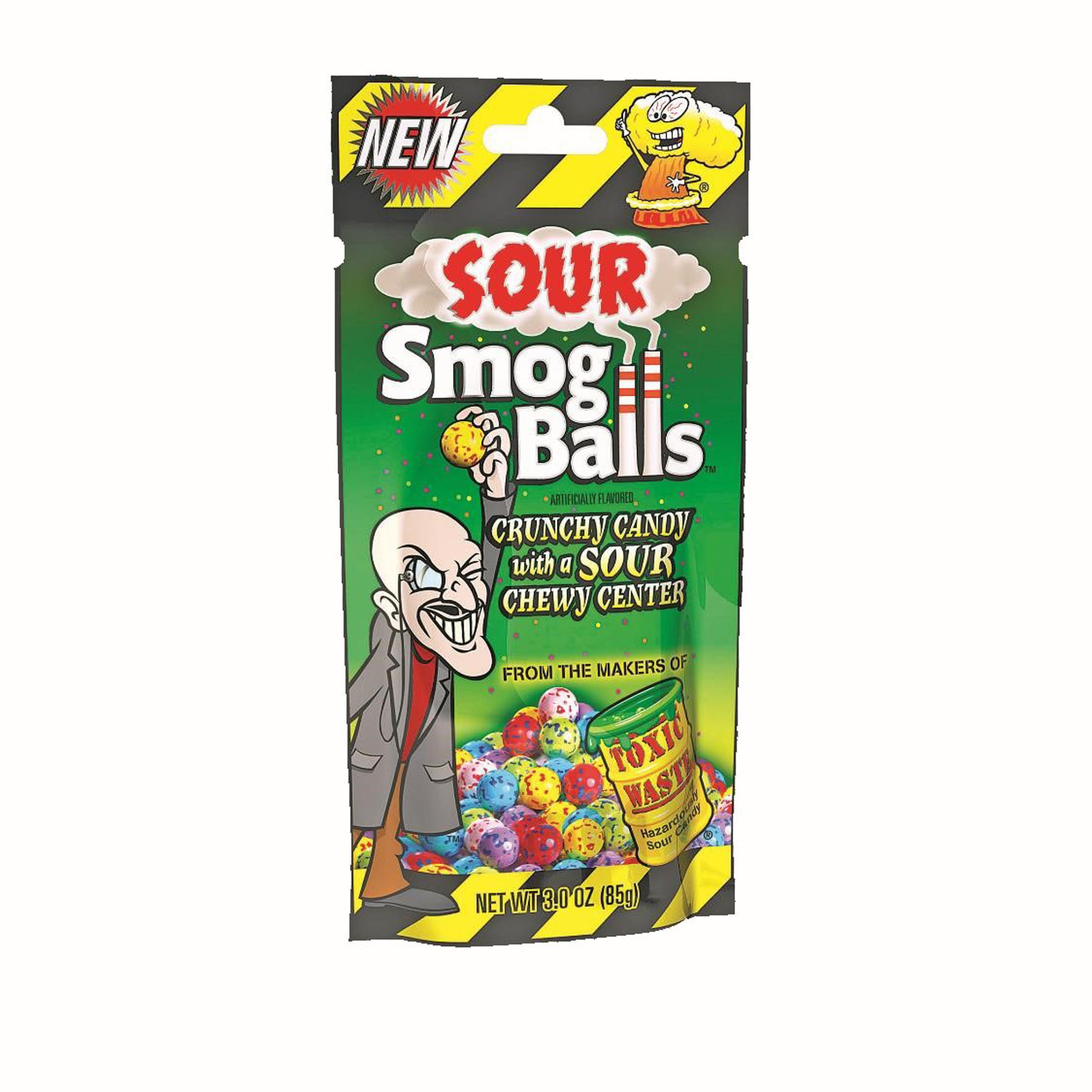 Toxic Waste Sour Smog Balls Candy - Walmart.com