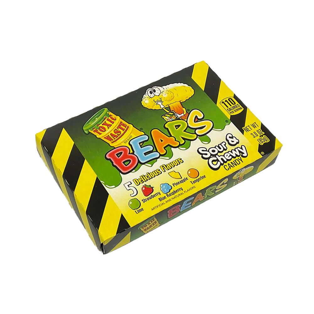 Toxic Waste Sour and Chewy Bears, 3 Ounce Theater Box - Walmart.com