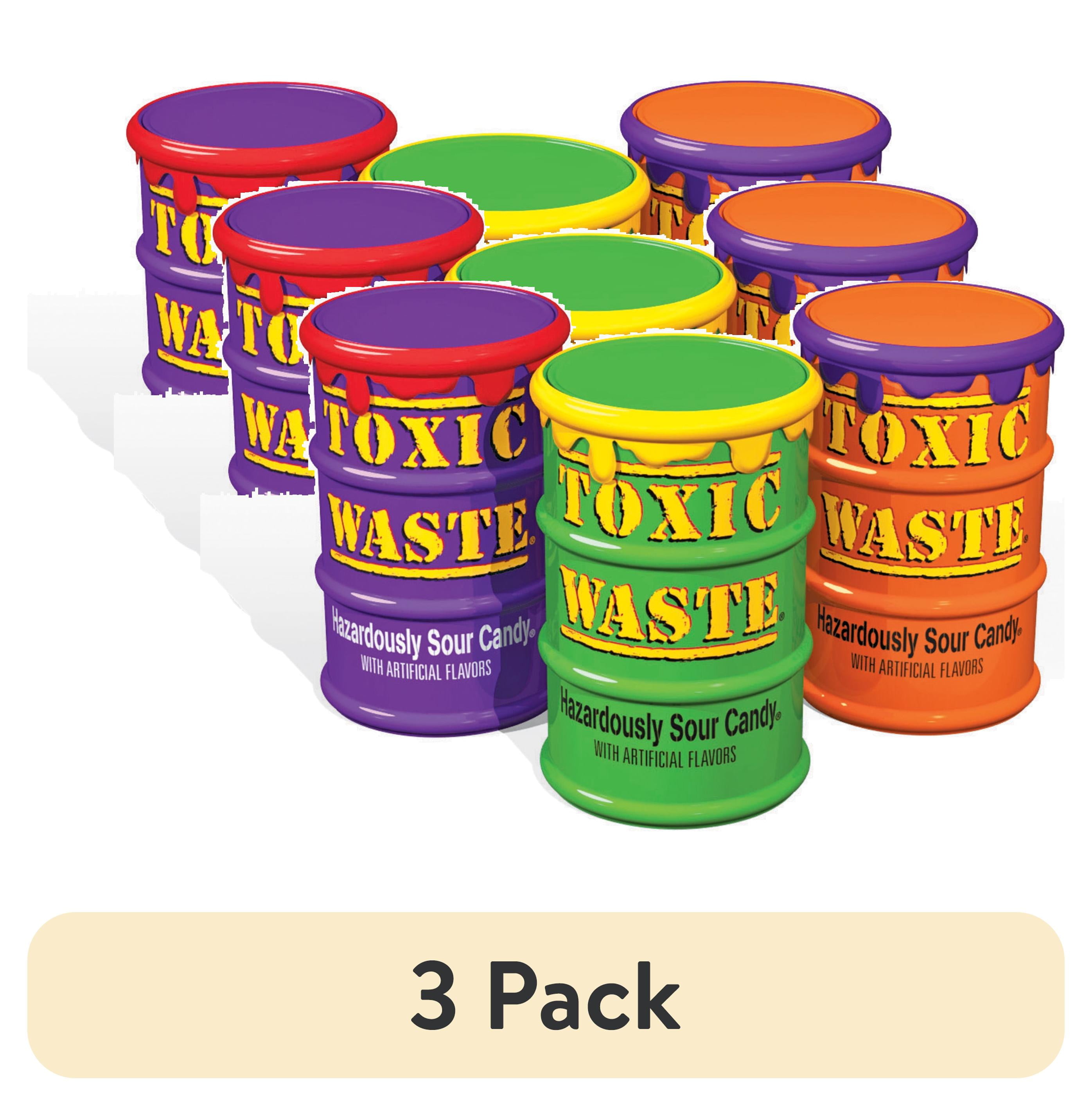 (3 pack) Toxic Waste Special Edition Color Drum with Mystery Flavor ...