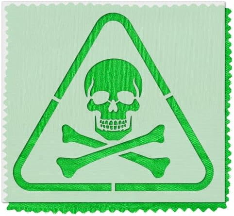 Toxic Waste Stencil - 18 x 16.13 inches - Reusable Stencils for ...