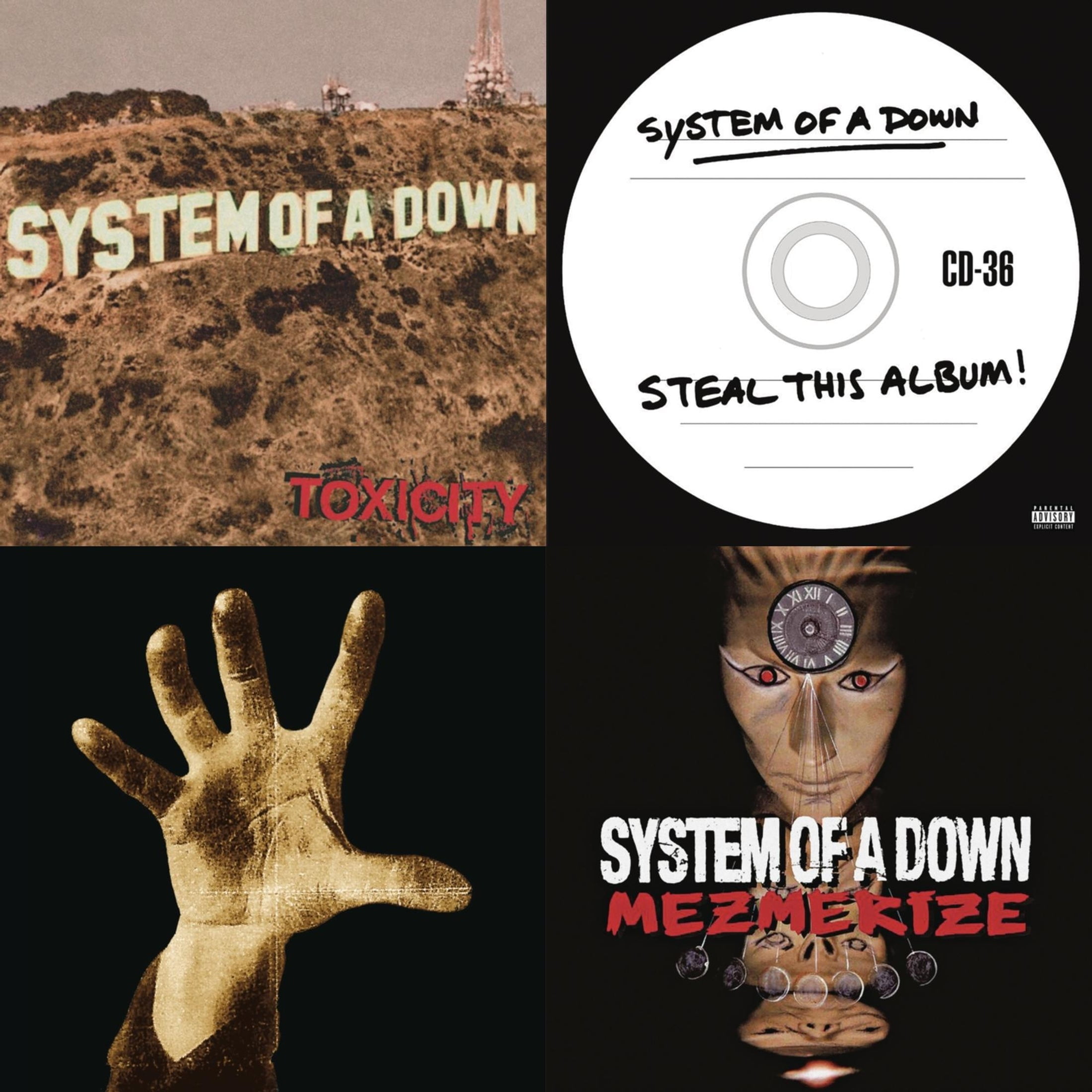Toxicity (140G) & Steal This Album! (2LP/140G) & System Of A Down (140G ...