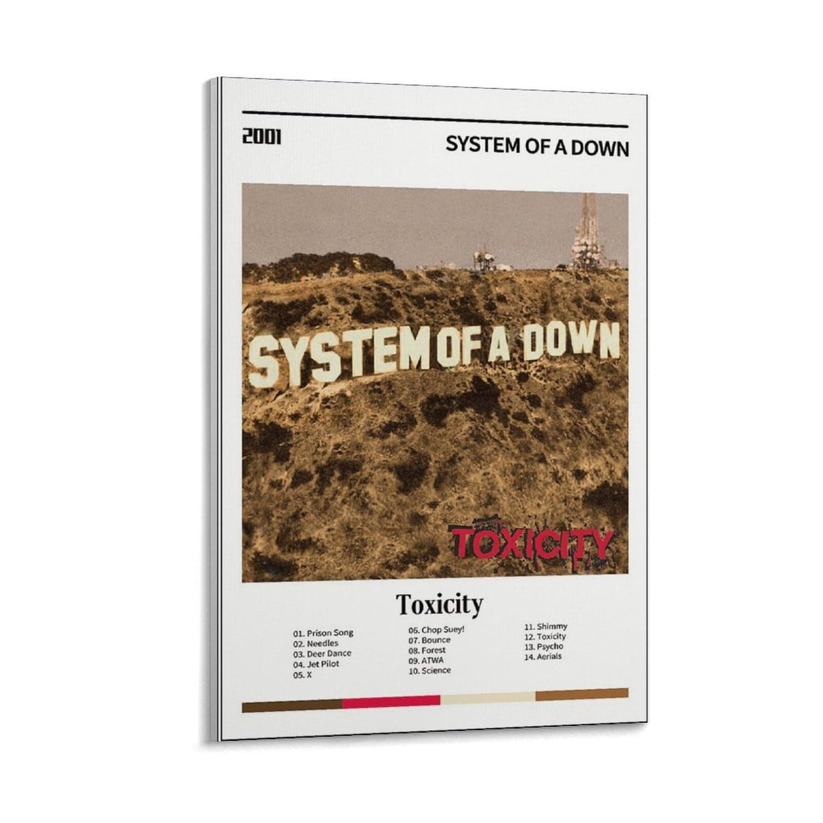 Toxicity by System Of A Down Album Cover Canvas Poster Print Music ...