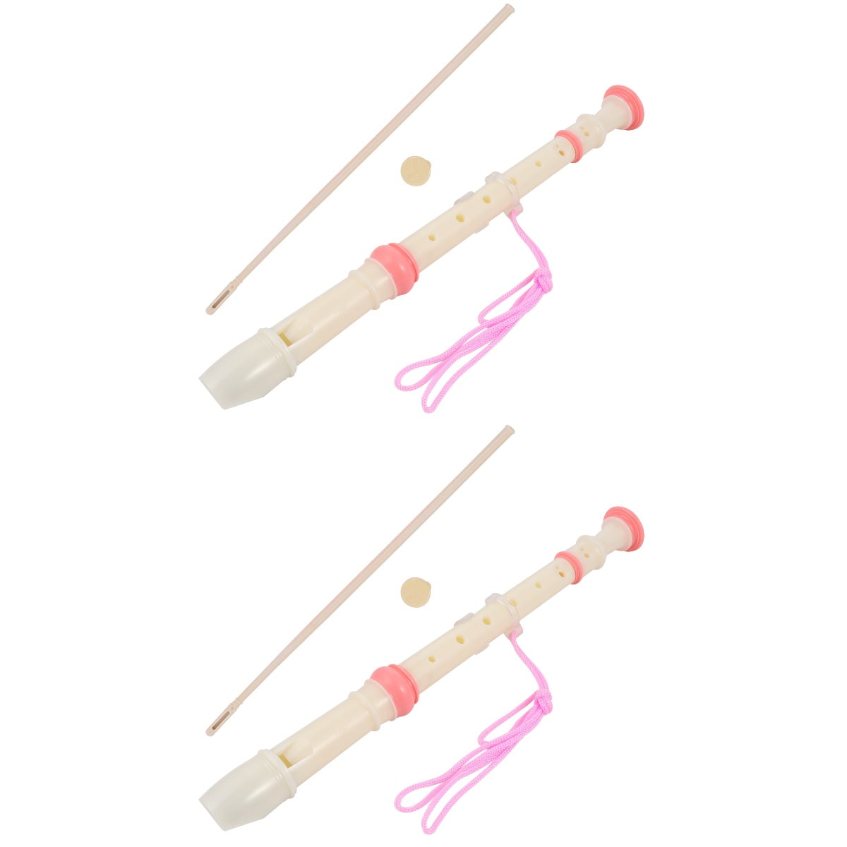 Toy 2 Sets Soprano Recorder Music Treble Clarinet 8 Holes Flute Aldult ...