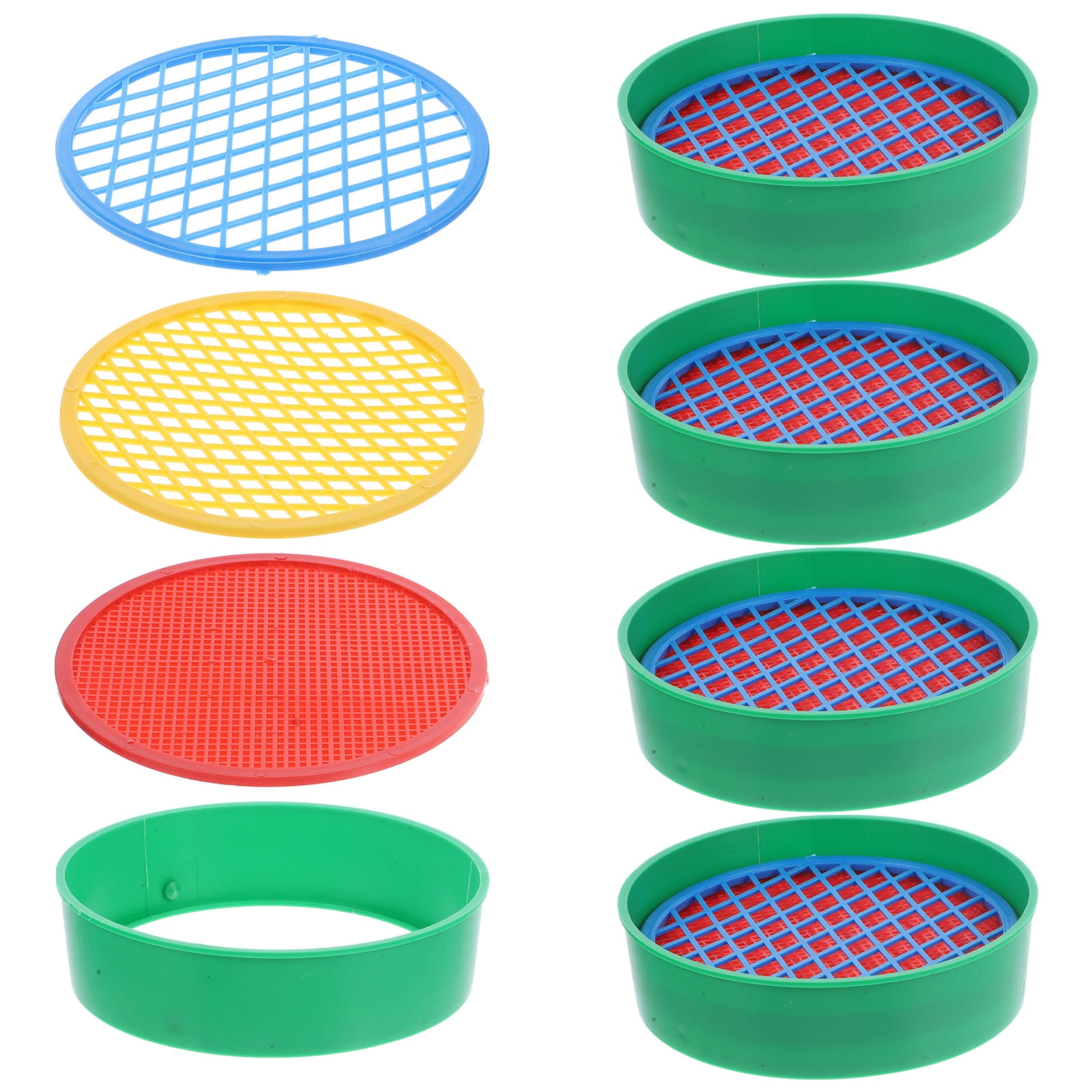 Toy 5 Pcs Kid Gift Plastic Lab Test Sieve Laboratory Portable Primary ...