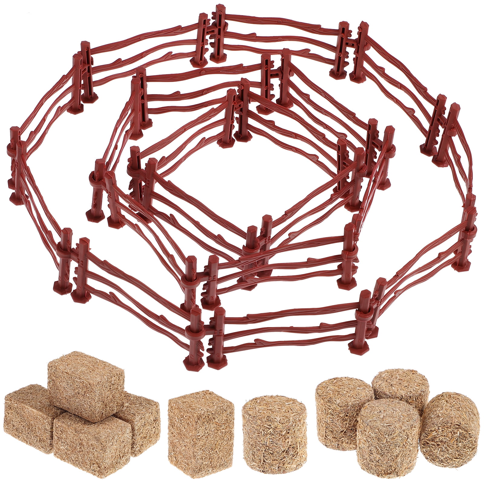Toy Accessories Fence Farm Toy Fences Barn Fence Model Fencing Panel ...