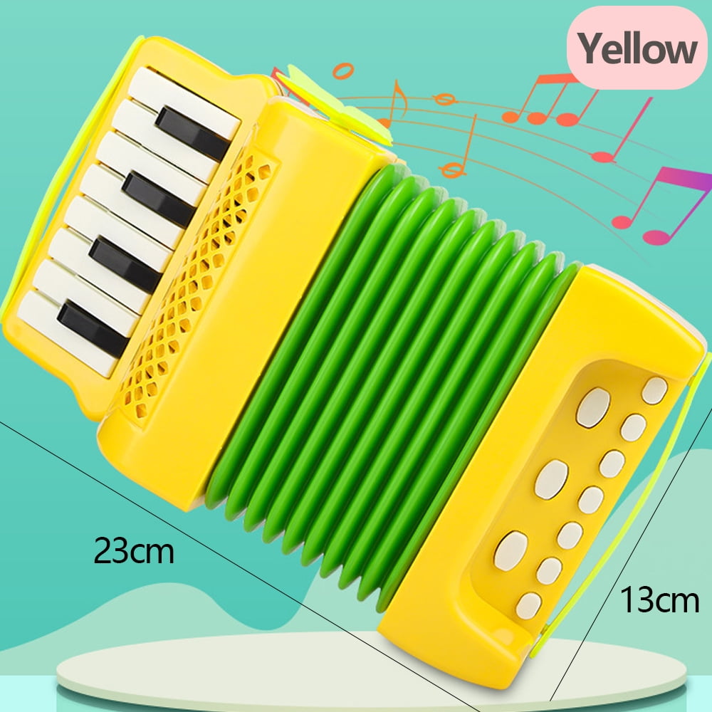 Toy Accordion 10 Keys 8 Bass Accordions for Kids Musical Instrument ...