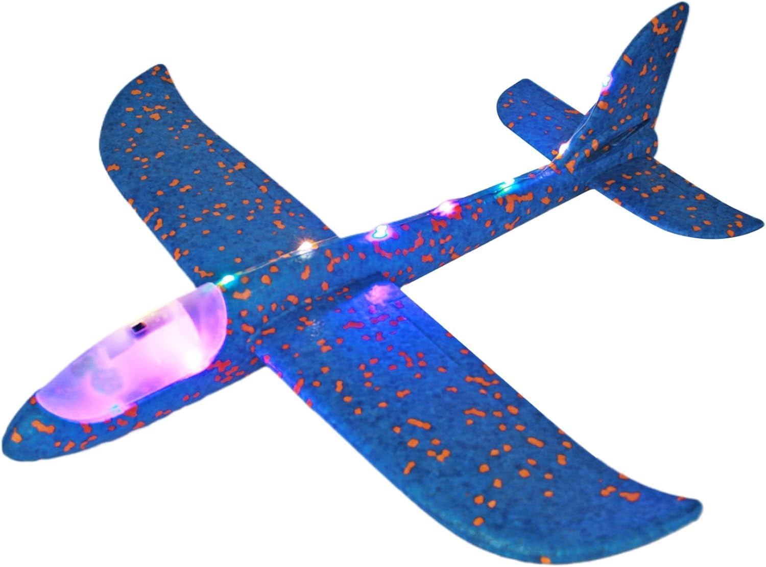 Toy Airplane, Airplane Toy Light Up Hand Throw Glider 19x19inch Large ...