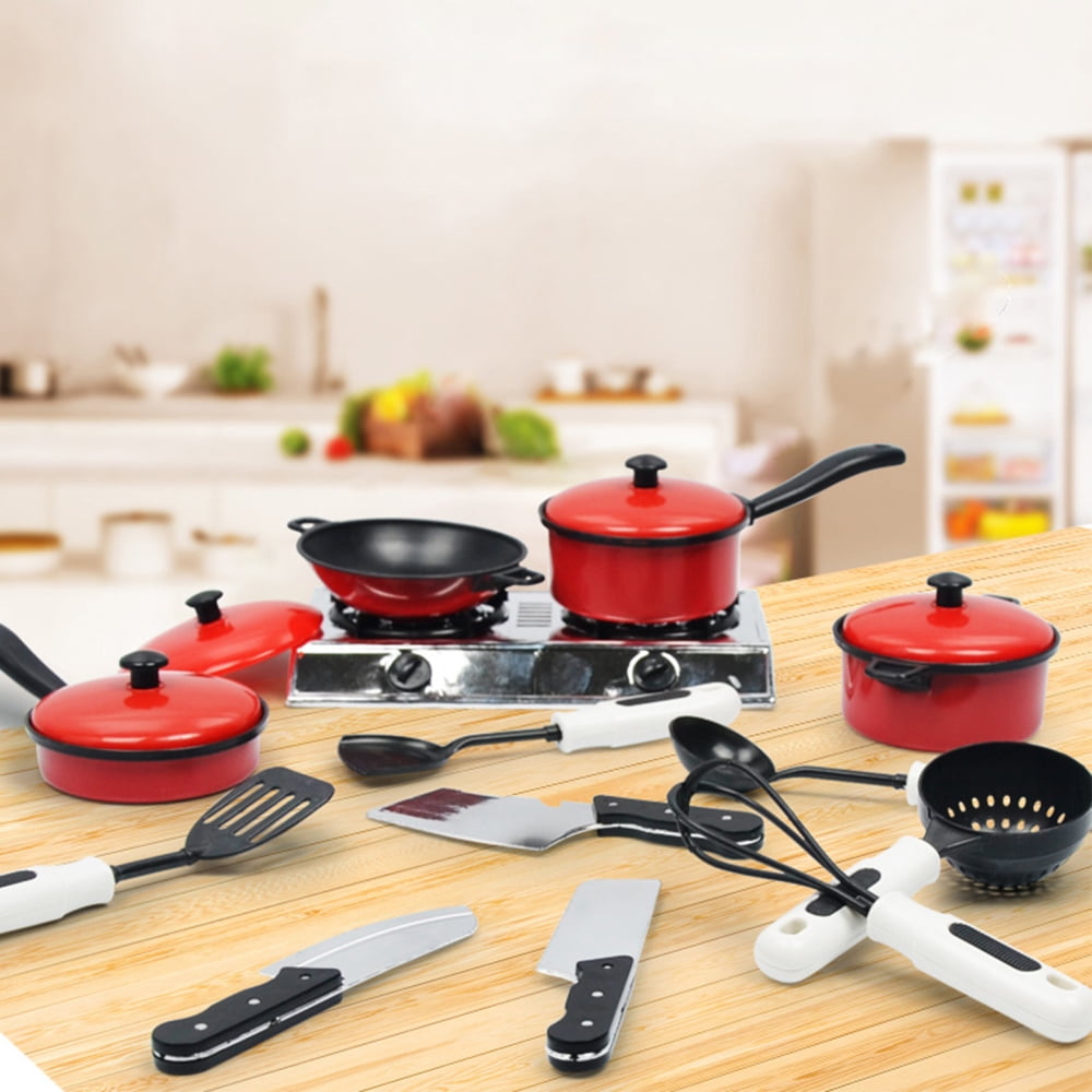 Toy BBQ Grill Set Little Chef Play House Play Kitchen Utensils Barbecue ...