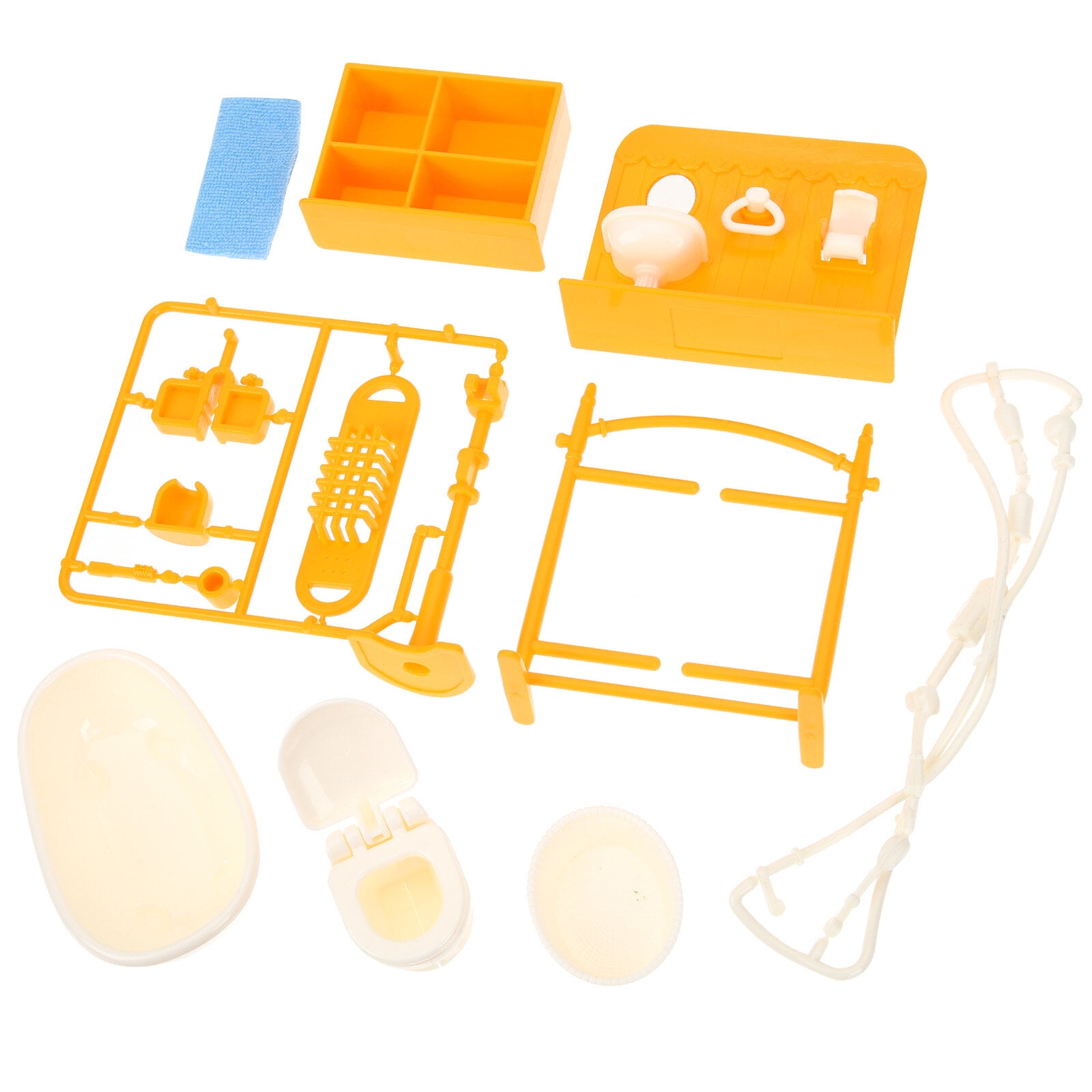 Toy Bathroom Childrens Furniture Tiny Mini Toys for Girls Toilet Sink ...