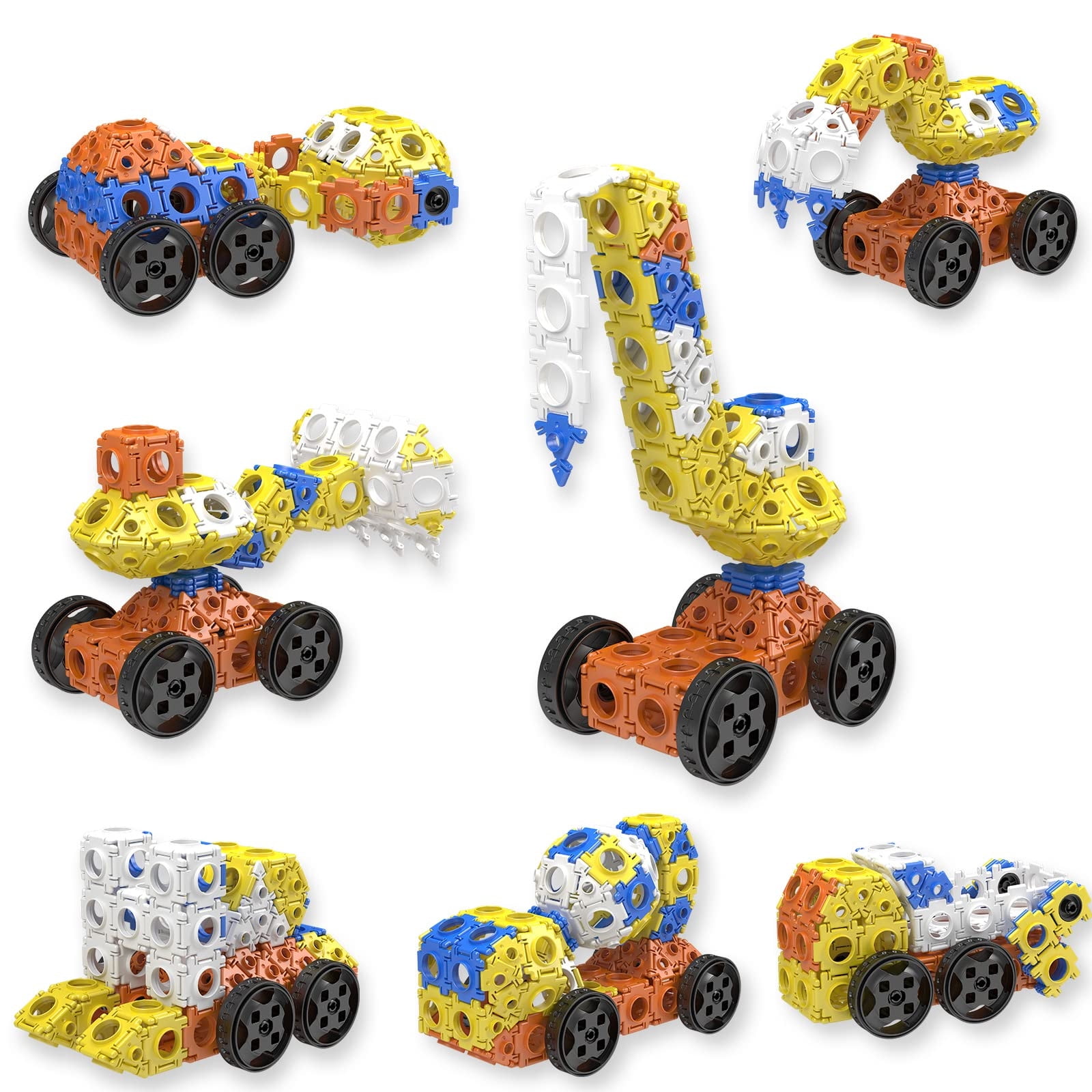 Toy Blocks: DIY Creative Magic Construction Car, Multi-Model ...