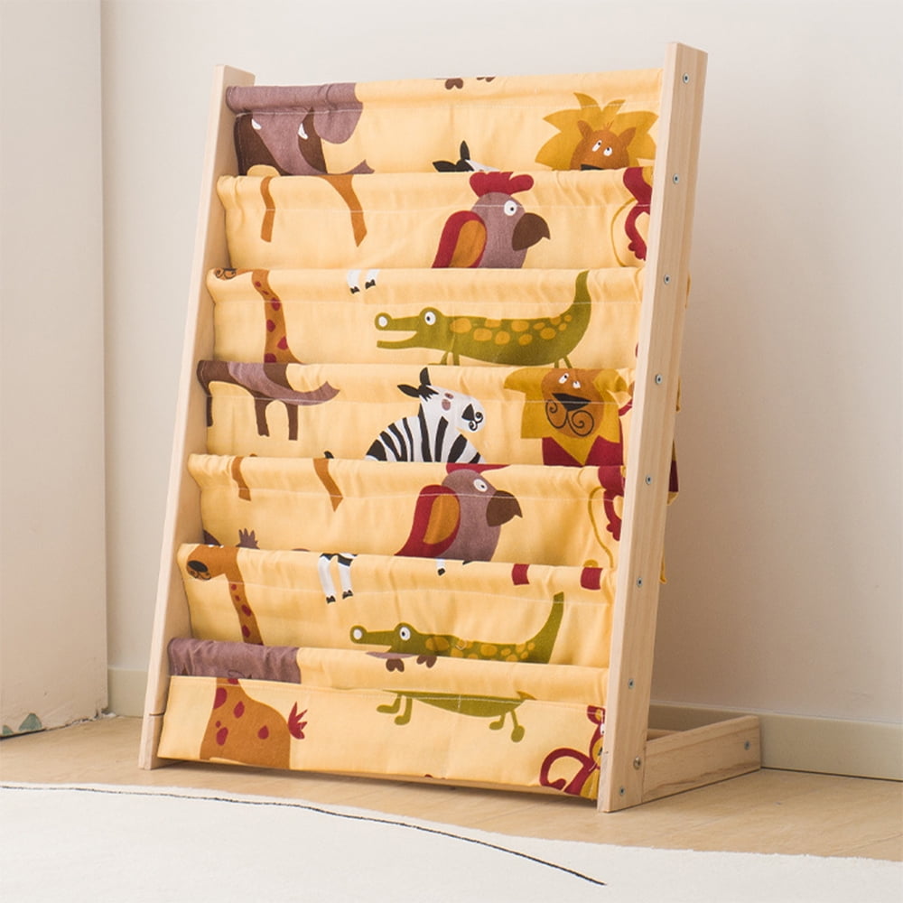 Toy Book Storage Cabinet,7 Tier Toddler Bookcase for Playroom Bedroom ...