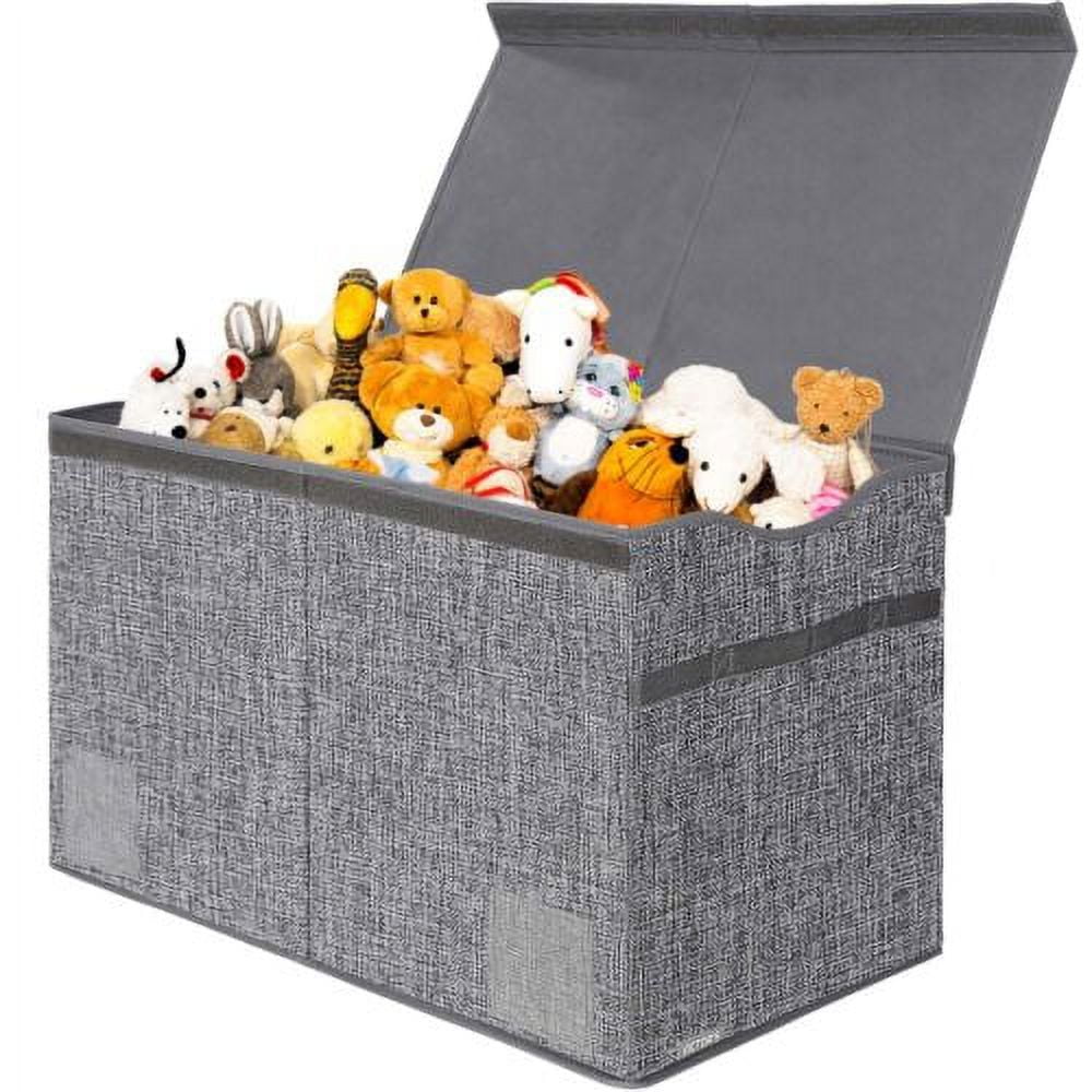 Toy Box Chest Collapsible Sturdy Storage Bins Large KidsOrganizer Boxes ...