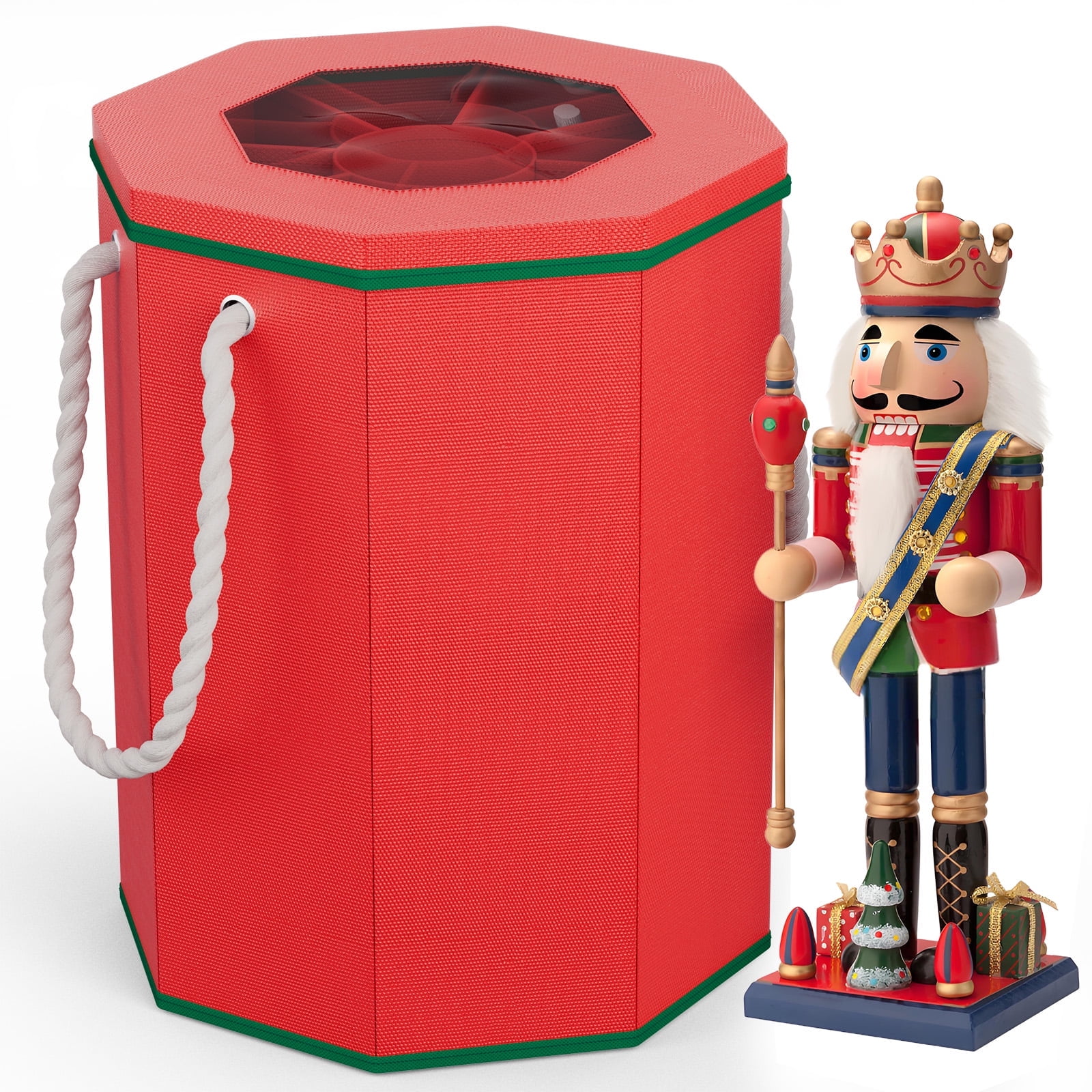 Nutcracker Storage Box, Octagonal Figurine Collectible Organizer with ...