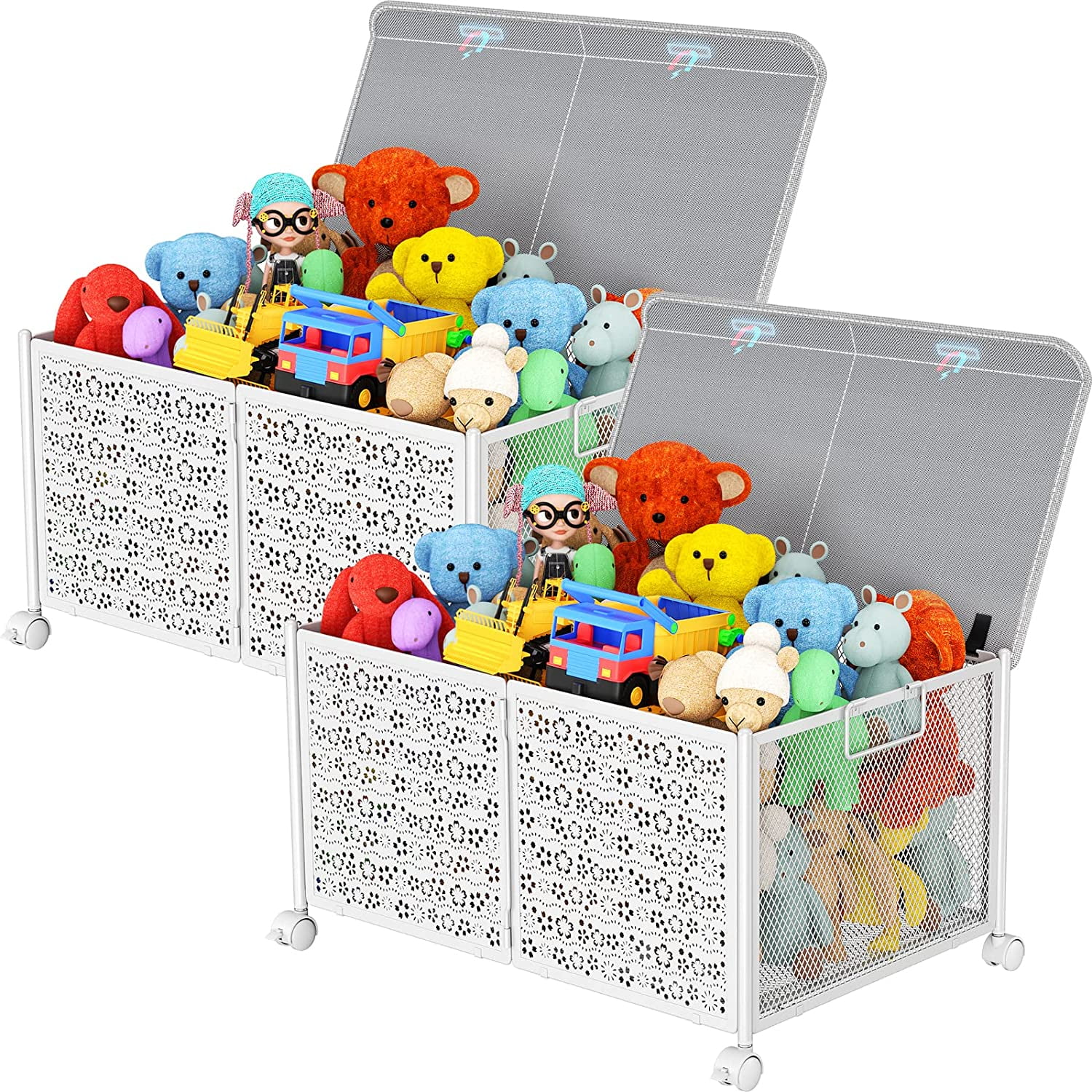 Toy Box Storage, Toy Chest Organizers, Large Toy Box for Boys, 70L Toy ...