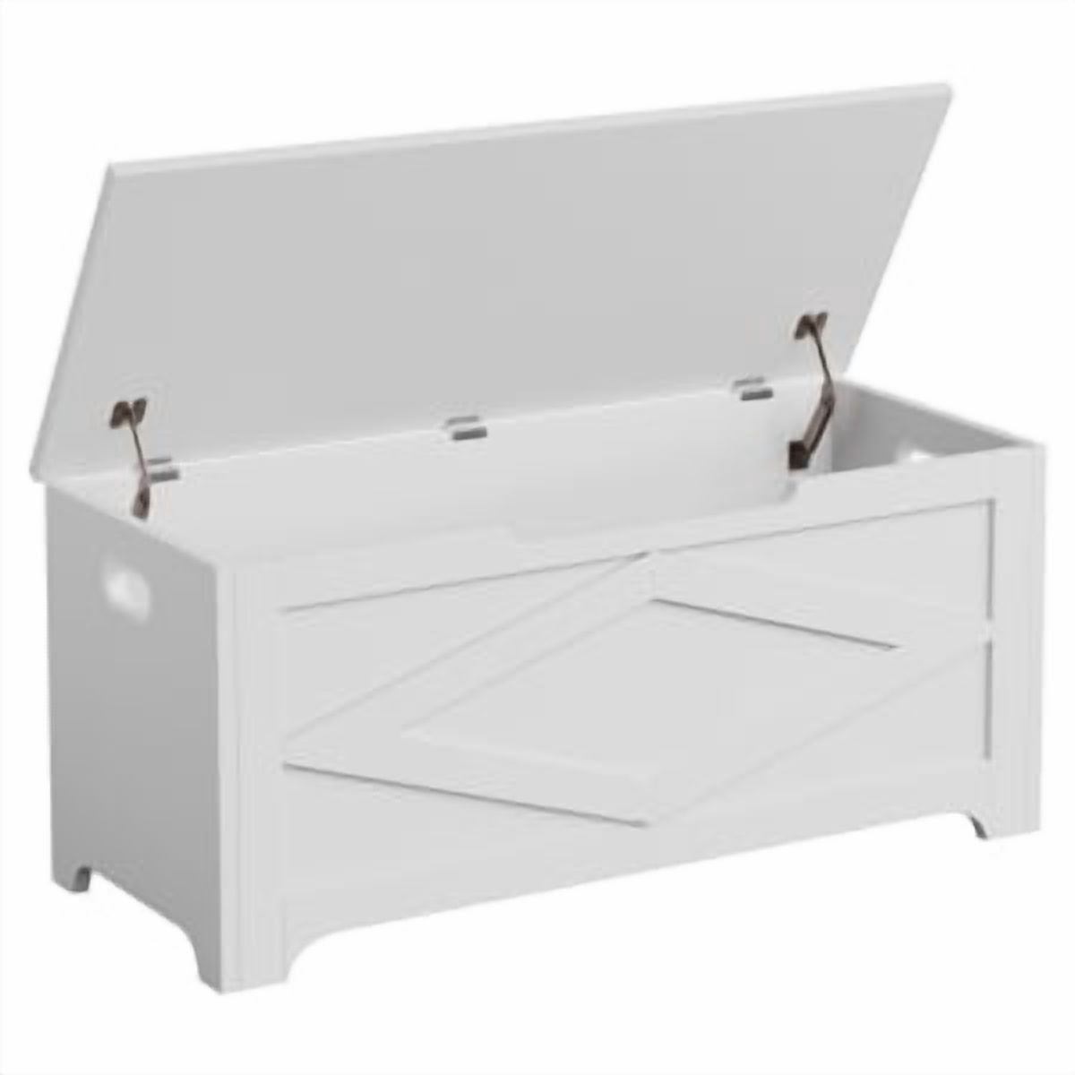 Toy Box,Wooden Storage Chest with Safety Hinge,Lift-Top Toy Chest ...