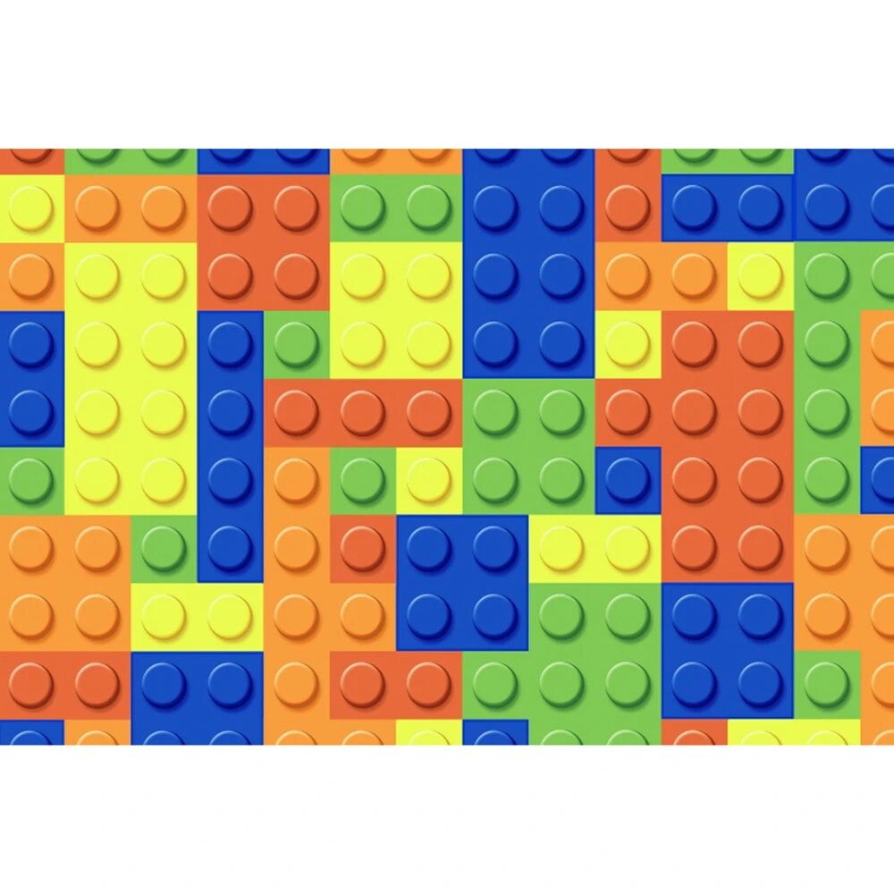 Toy Building Blocks Puzzle Backdrop Children's Birthday Newborn Baby ...