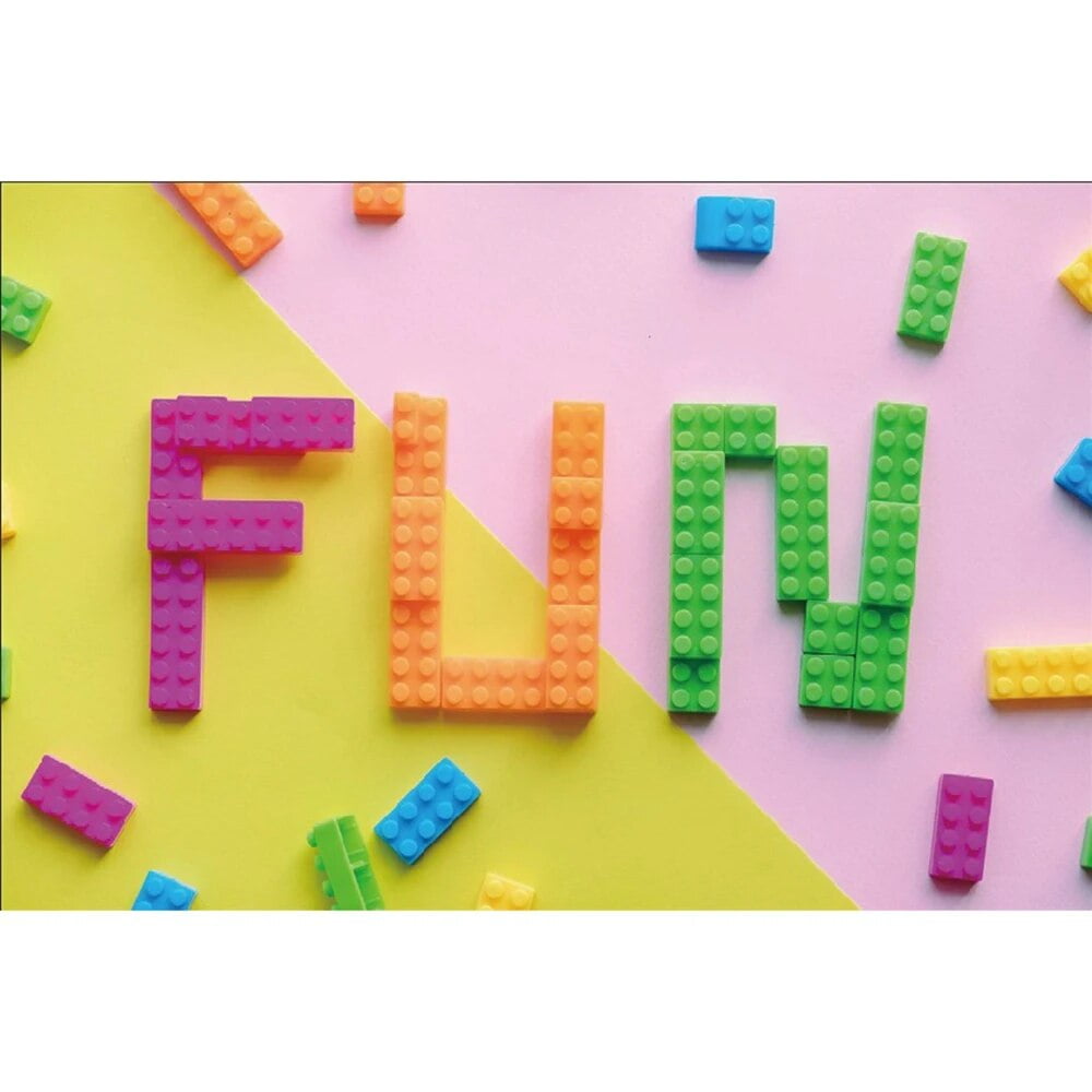 Toy Building Blocks Puzzle Backdrop Children's Birthday Newborn Baby ...