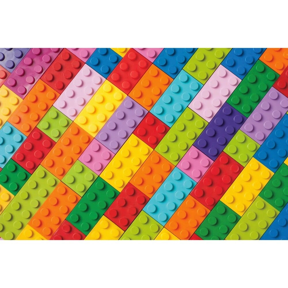 Toy Building Blocks Puzzle Backdrop Children's Birthday Newborn Baby ...