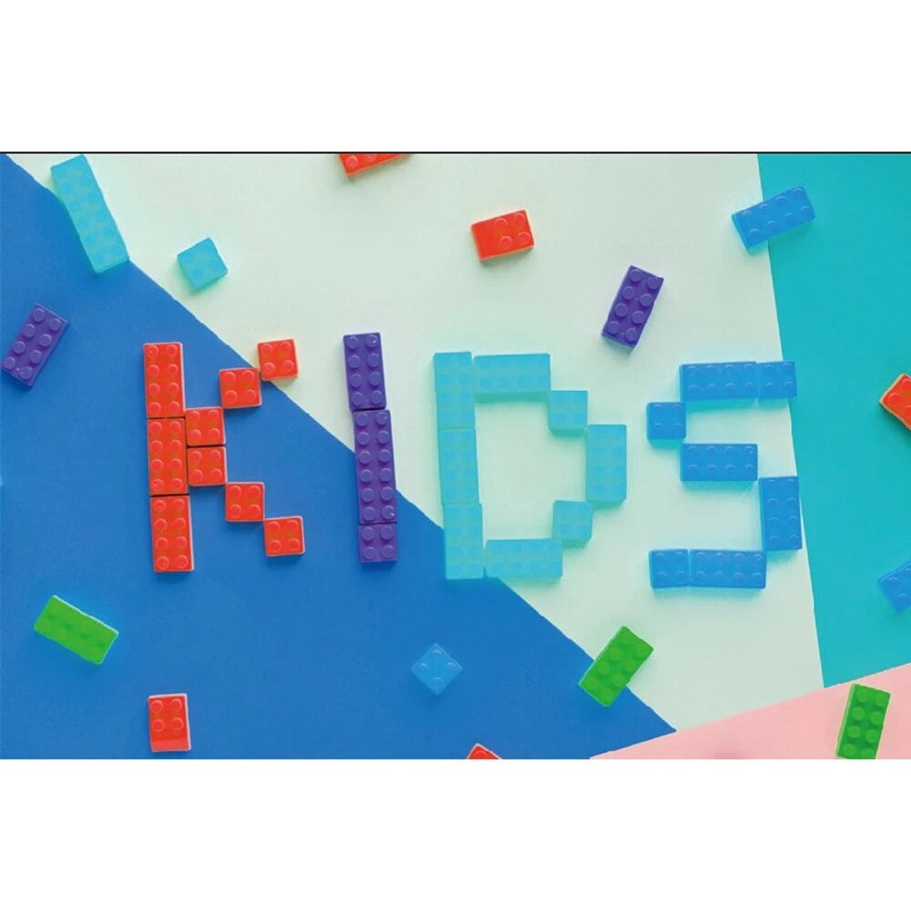 Toy Building Blocks Puzzle Backdrop Children's Birthday Newborn Baby ...