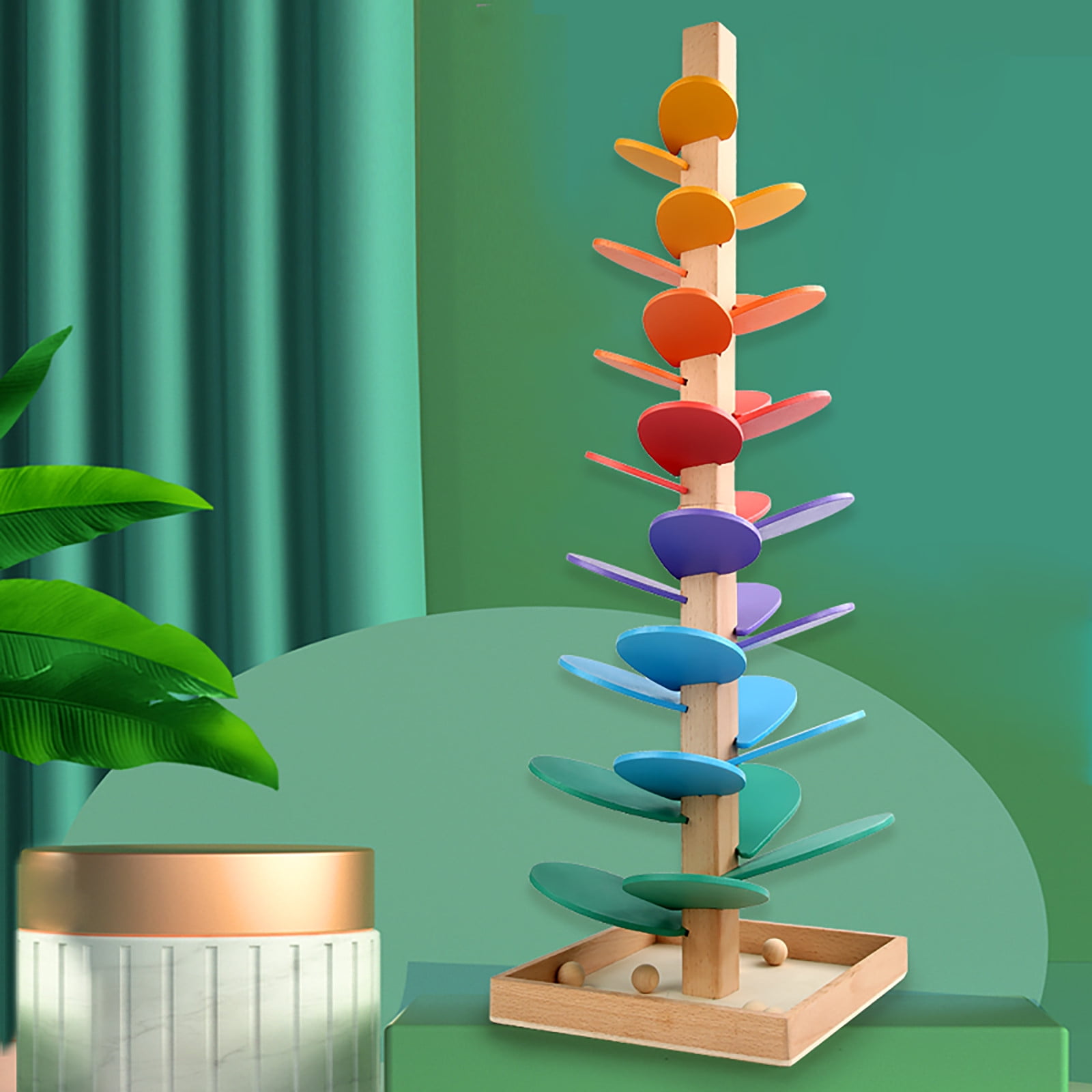 Toy Building Blocks Wooden Music Tree, Wooden Music Tree Toy for Kids ...