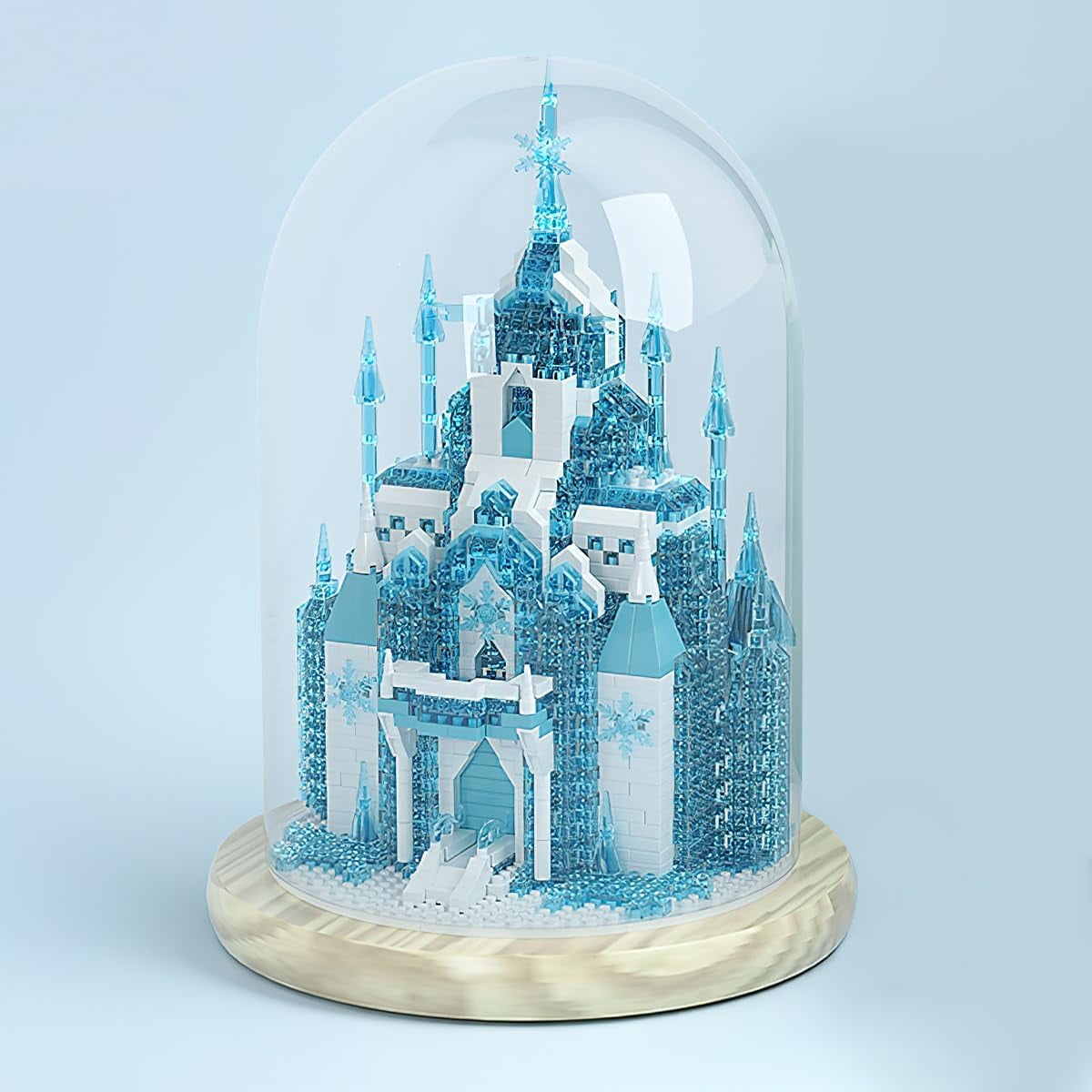 Toy Buildings Set Blue Castle Building Blocks House Set, Miniature 1980 ...