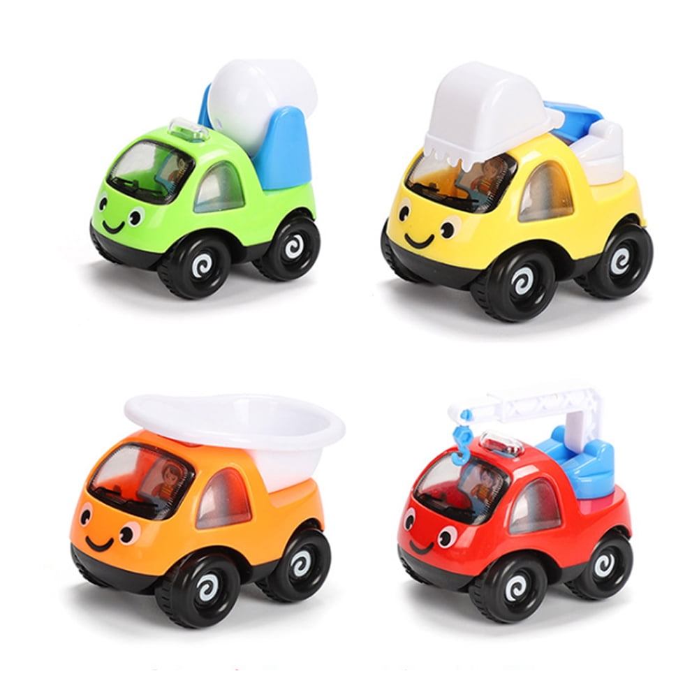 "Toy Cars for Baby 1 2 3 Years Old Boy,4pcs Mini Push and Go Friction ...
