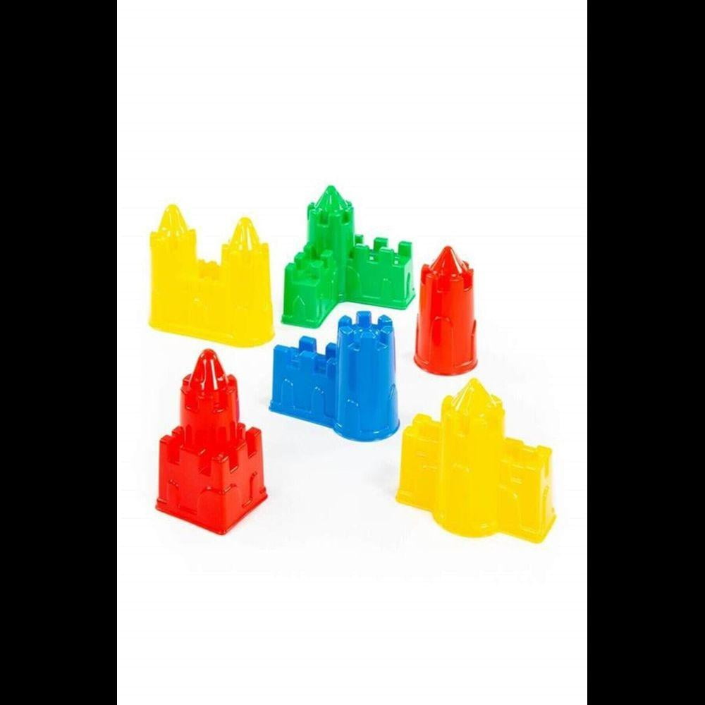Toy Castle Sand Mold Set No: 543 6 Piece Beach Toy - Walmart.com