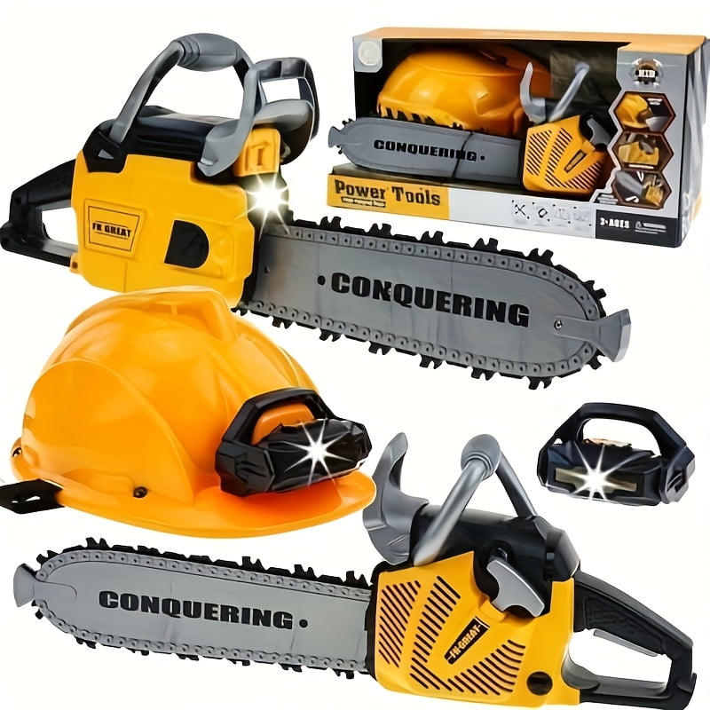 Toy Chainsaw Toy for Kids, Power Tool Set with Realistic Sound, Pretend ...